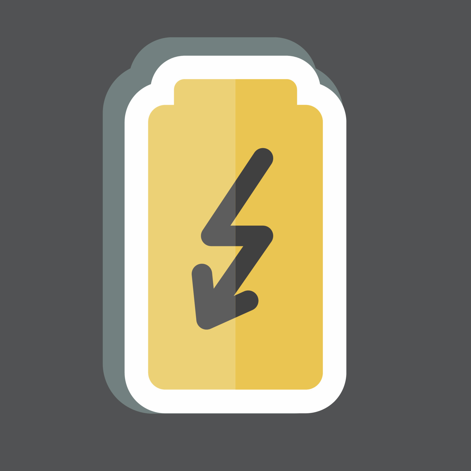 Sticker Power Saving Suitable For Mobile Apps Symbol Simple Design Editable Design Template