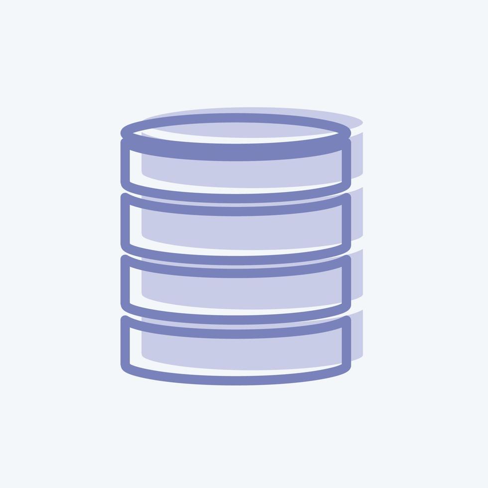 Icon Unstructured Data Suitable For Data Analytics Symbol Two Tone