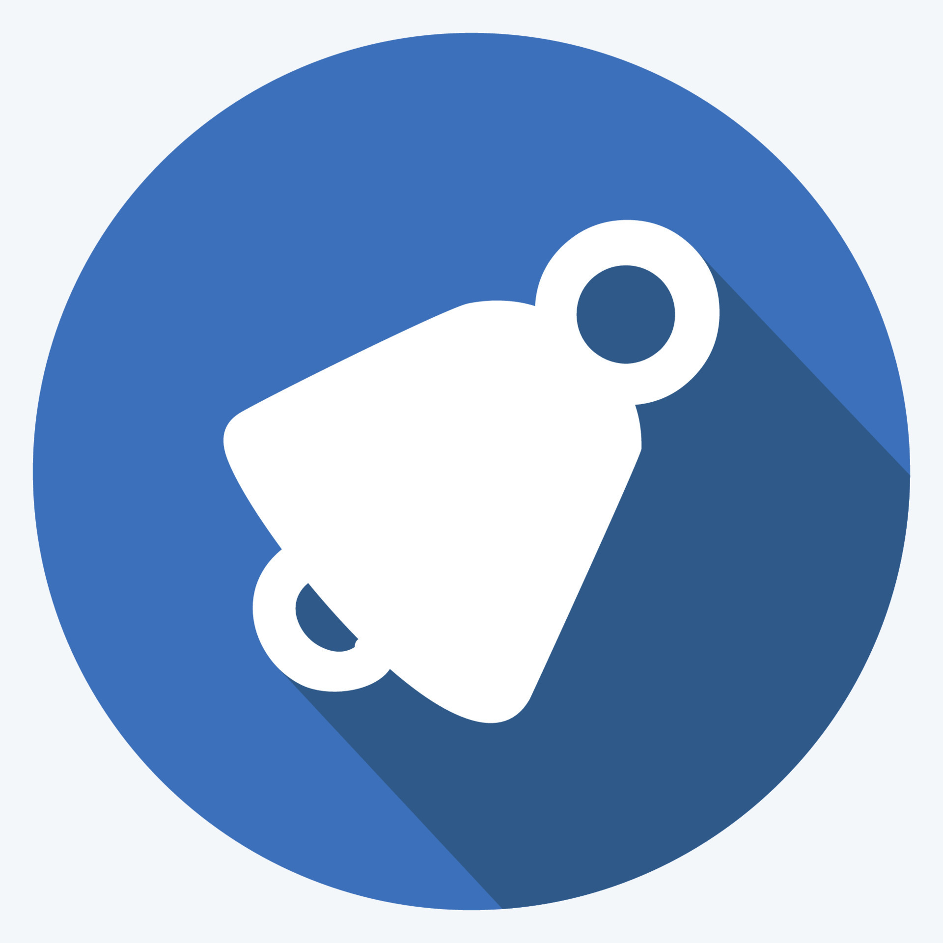 Icon Sound Active Suitable For Mobile Apps Symbol Long Shadow Style Simple Design Editable