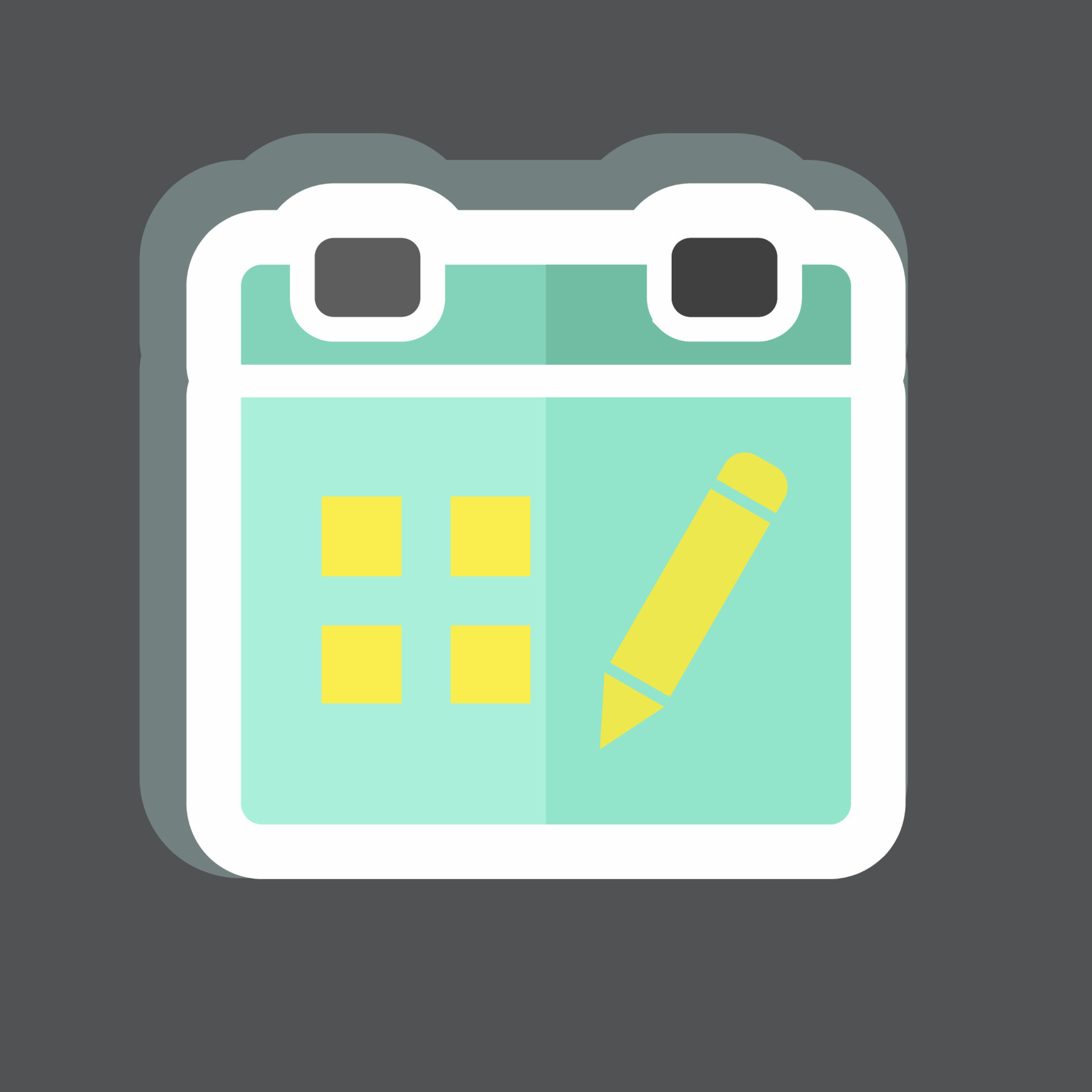 Sticker Create Event Suitable For User Interface Symbol Simple Design Editable Design