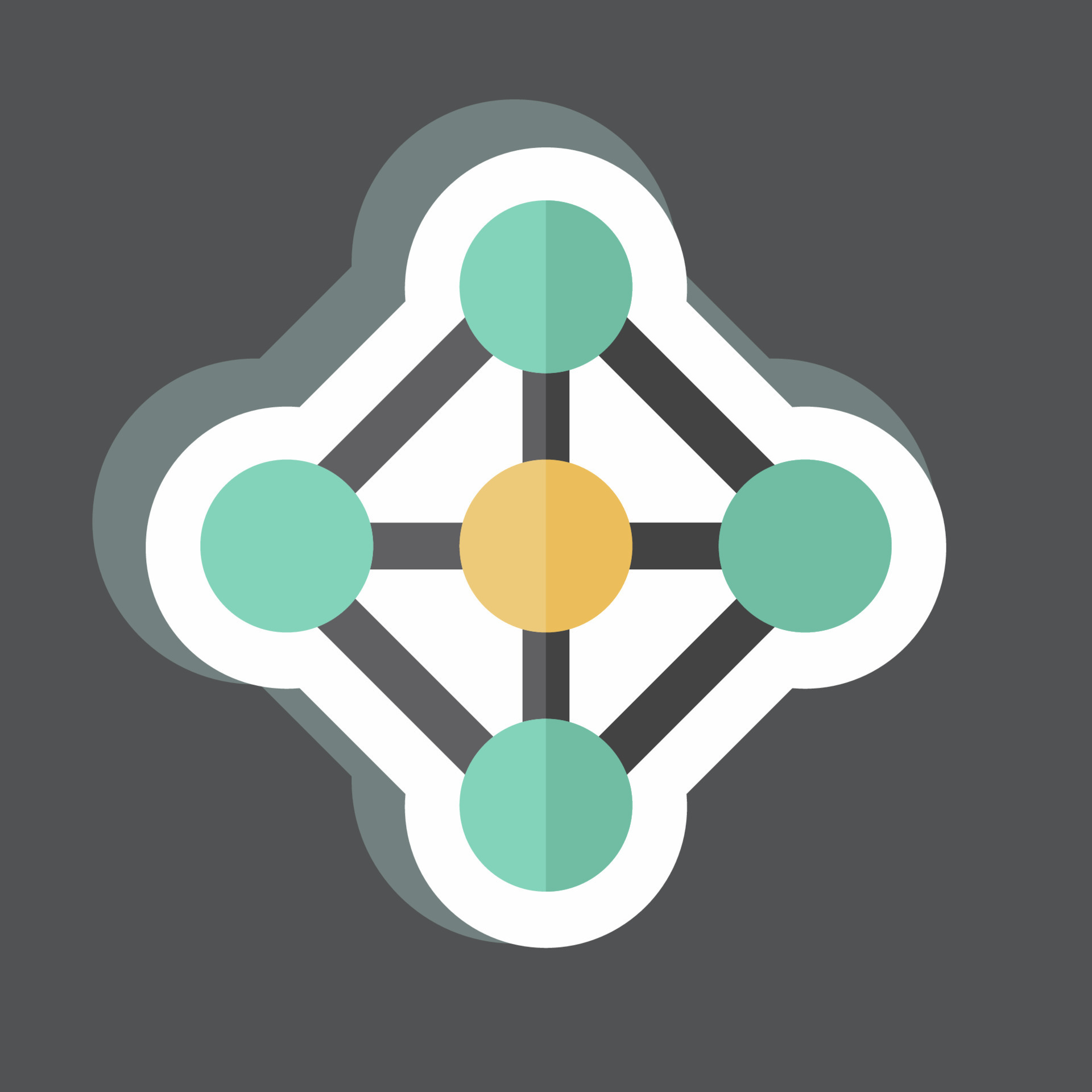 Sticker Deep Learning Suitable For Data Analytics Symbol Simple