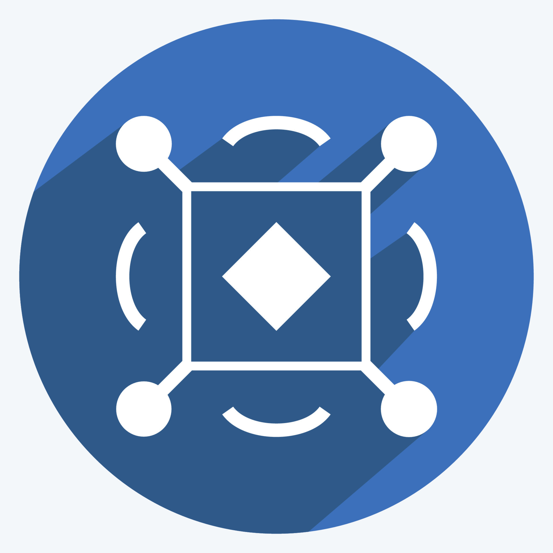 Icon Sensors Suitable For Data Analytics Symbol Long Shadow Style Simple Design Editable