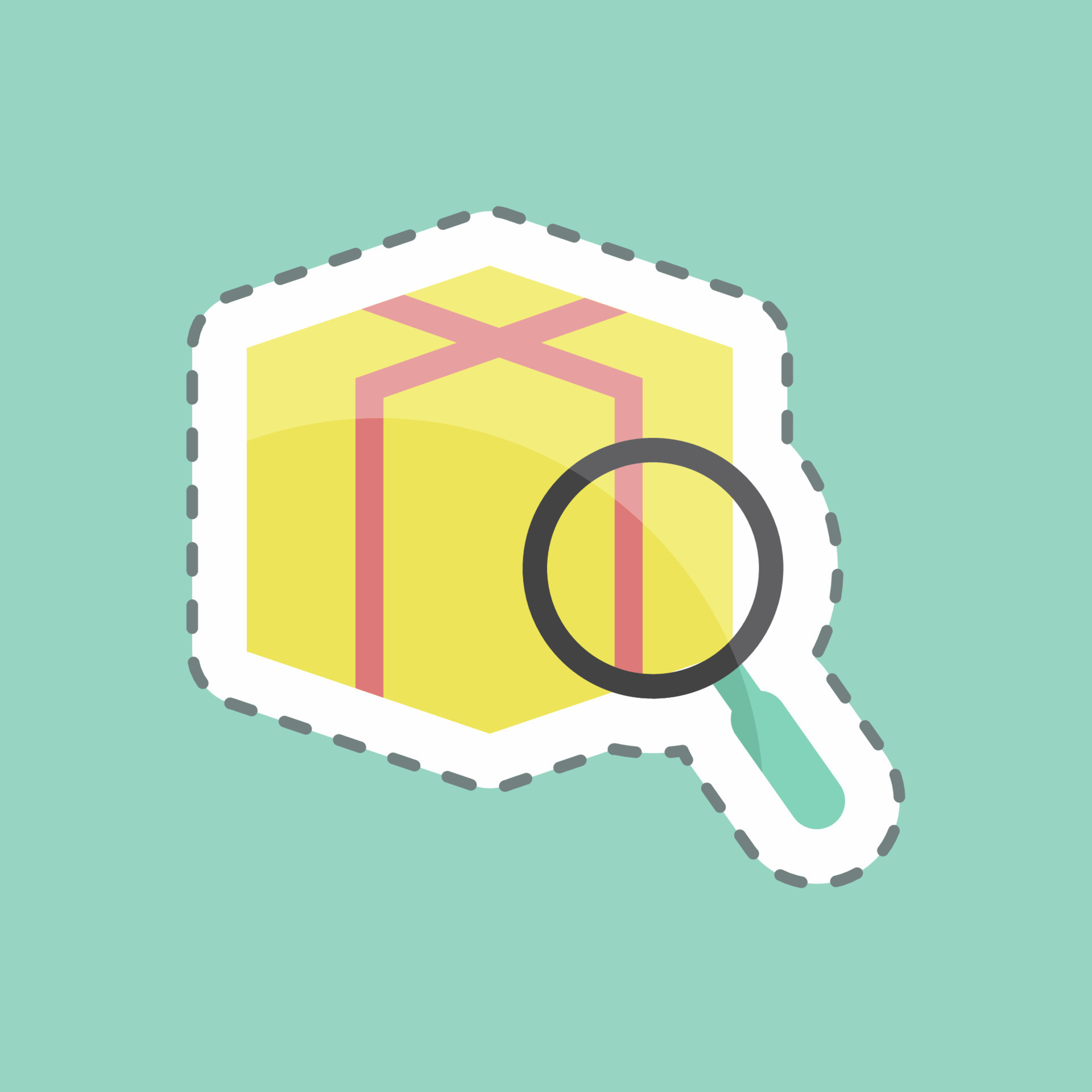 Sticker line cut Tracking. suitable for digital web symbol. simple ...