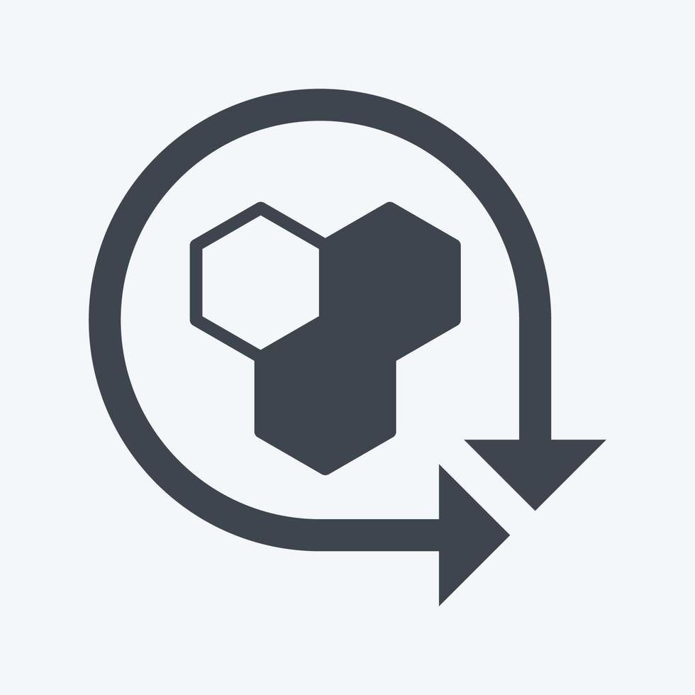 Icon Modeling Api Suitable For Data Analytics Symbol Glyph Style Simple Design Editable