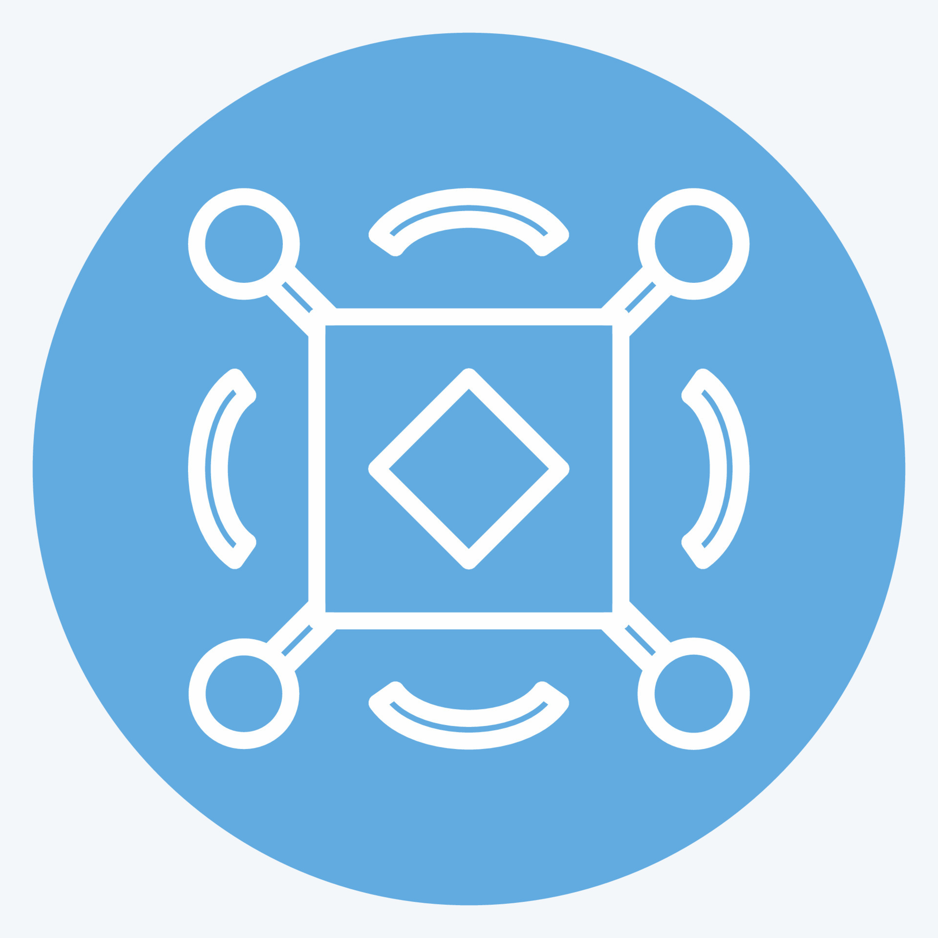 Icon Sensors Suitable For Data Analytics Symbol Blue Eyes Style Simple Design Editable