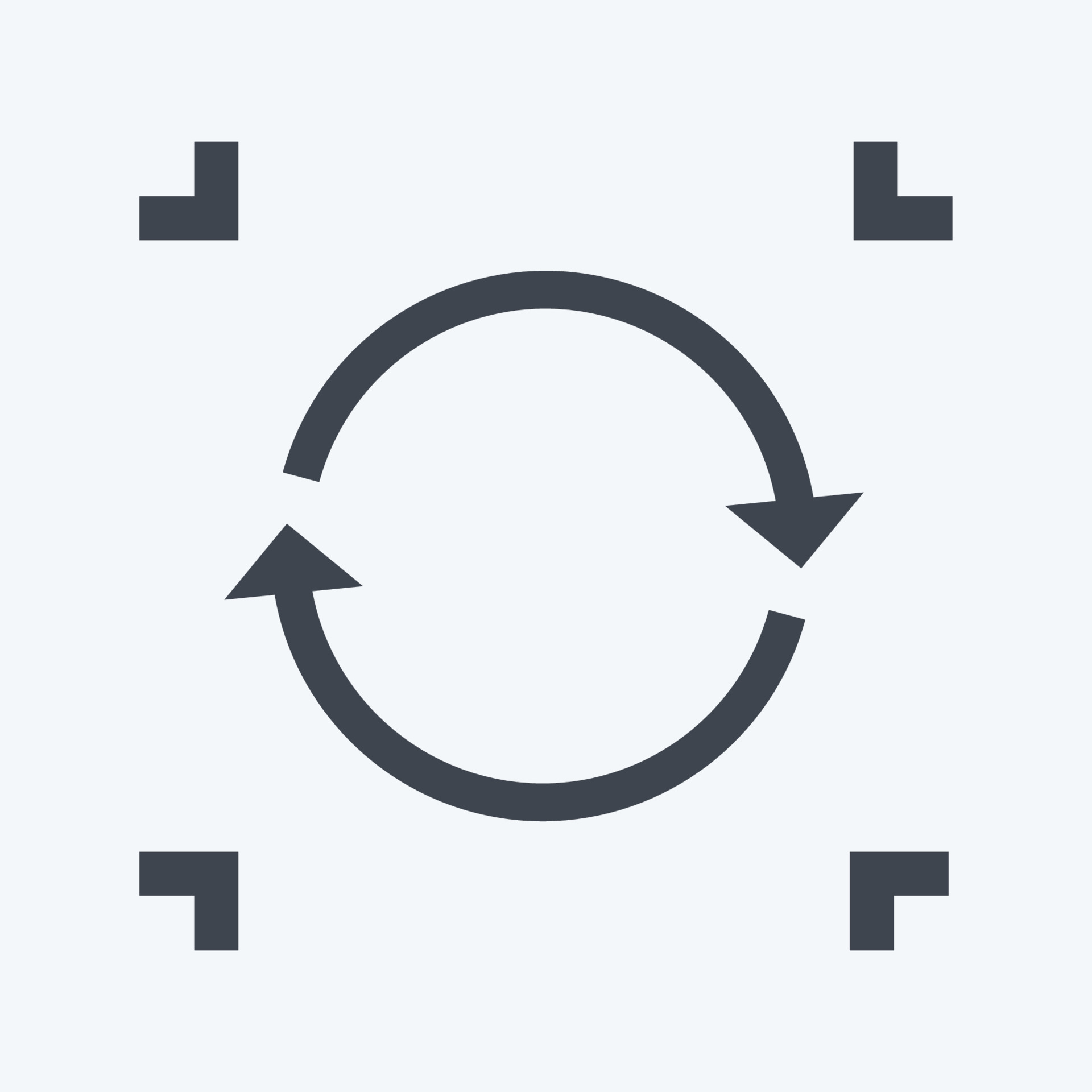 Icon Data Synchronization Suitable For Data Analytics Symbol Glyph Style Simple Design