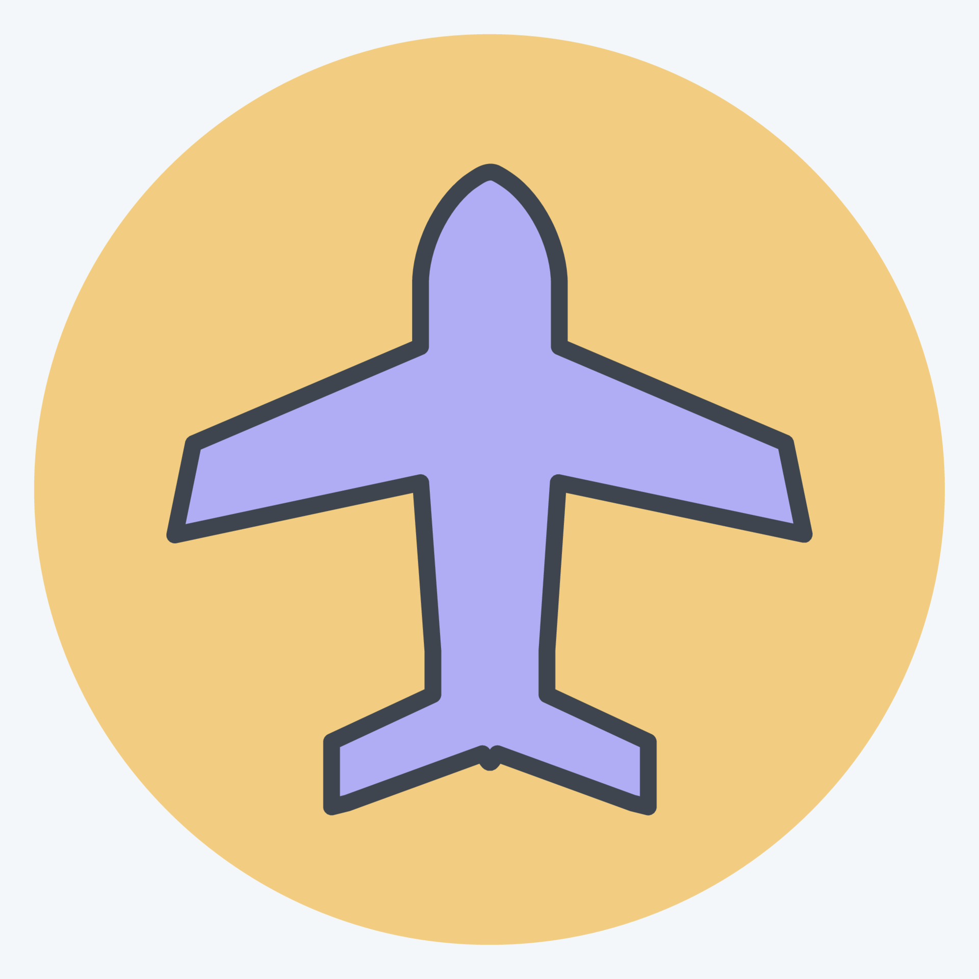 Icon Airplane Mode Suitable For Mobile Apps Symbol Color Mate Style Simple Design Editable