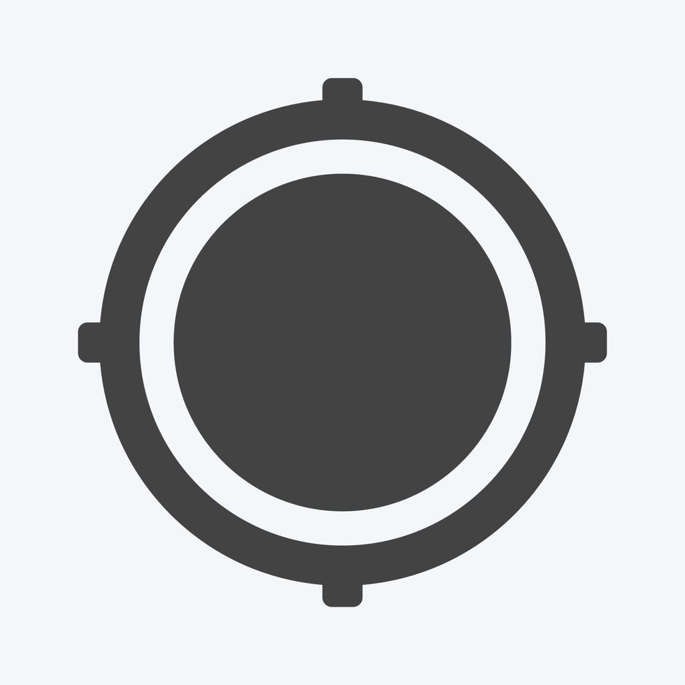 Icon Location Access Suitable For Mobile Apps Symbol Glyph Style