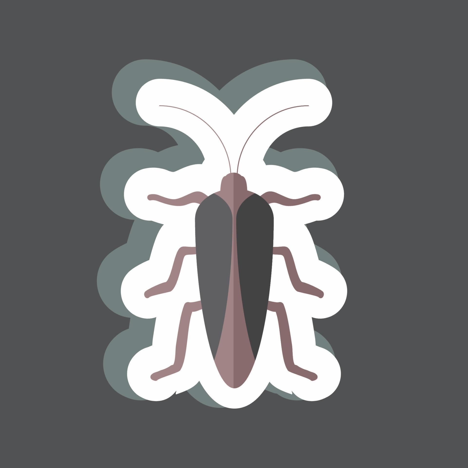Sticker Bug II. suitable for Animal symbol. simple design editable. design template vector ...