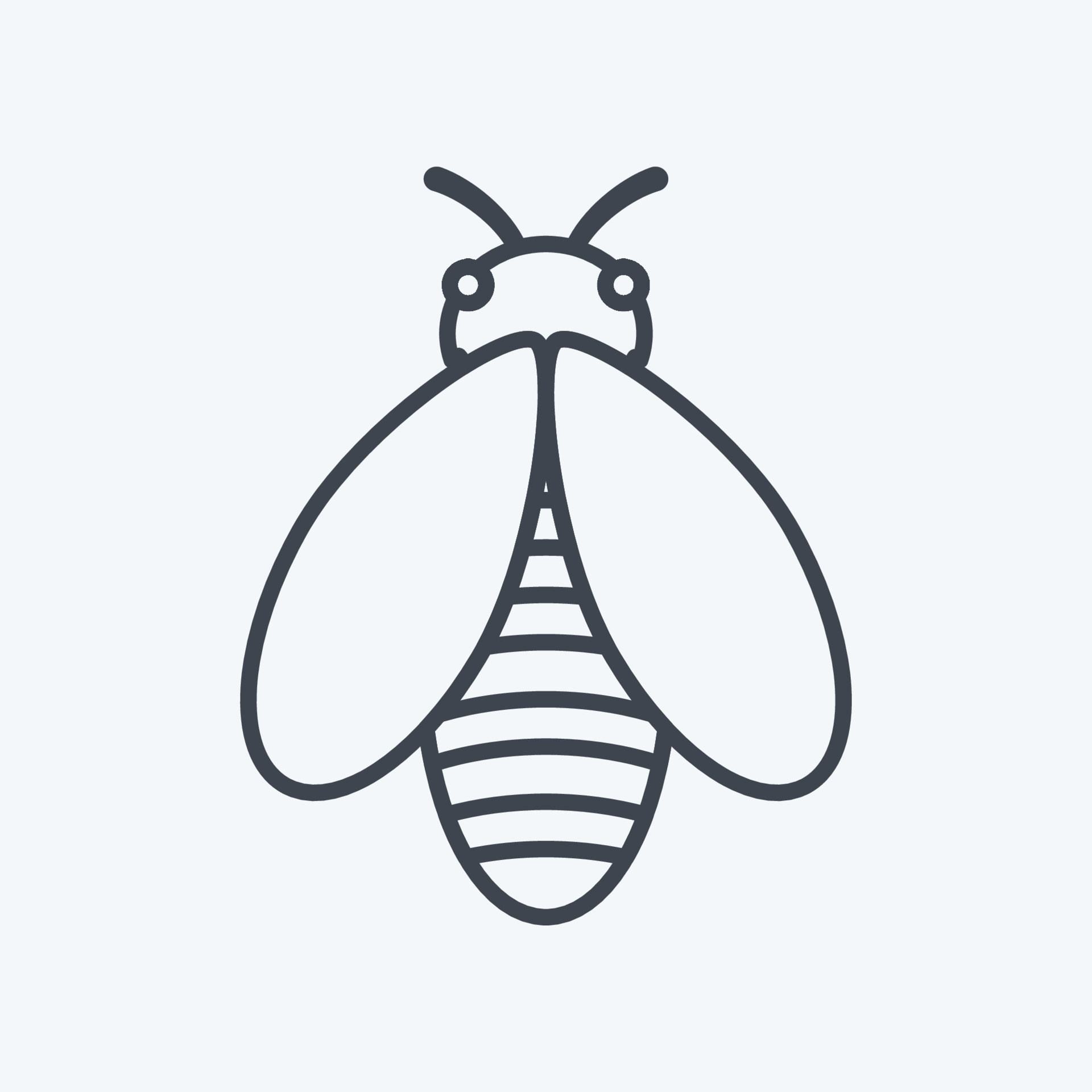 Icon Bee. suitable for animal symbol. line style. simple design ...