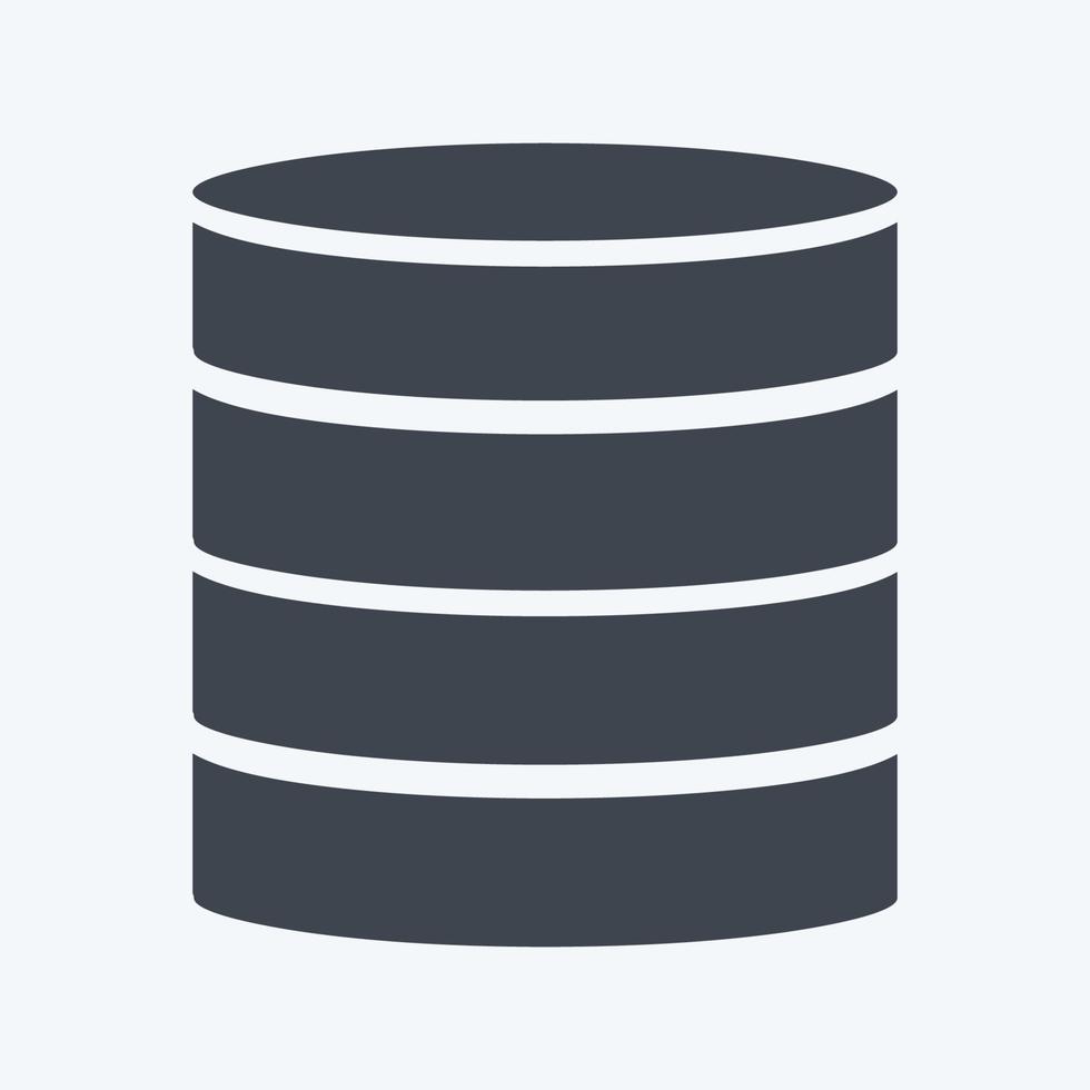 Icon Unstructured Data Suitable For Data Analytics Symbol Glyph Style
