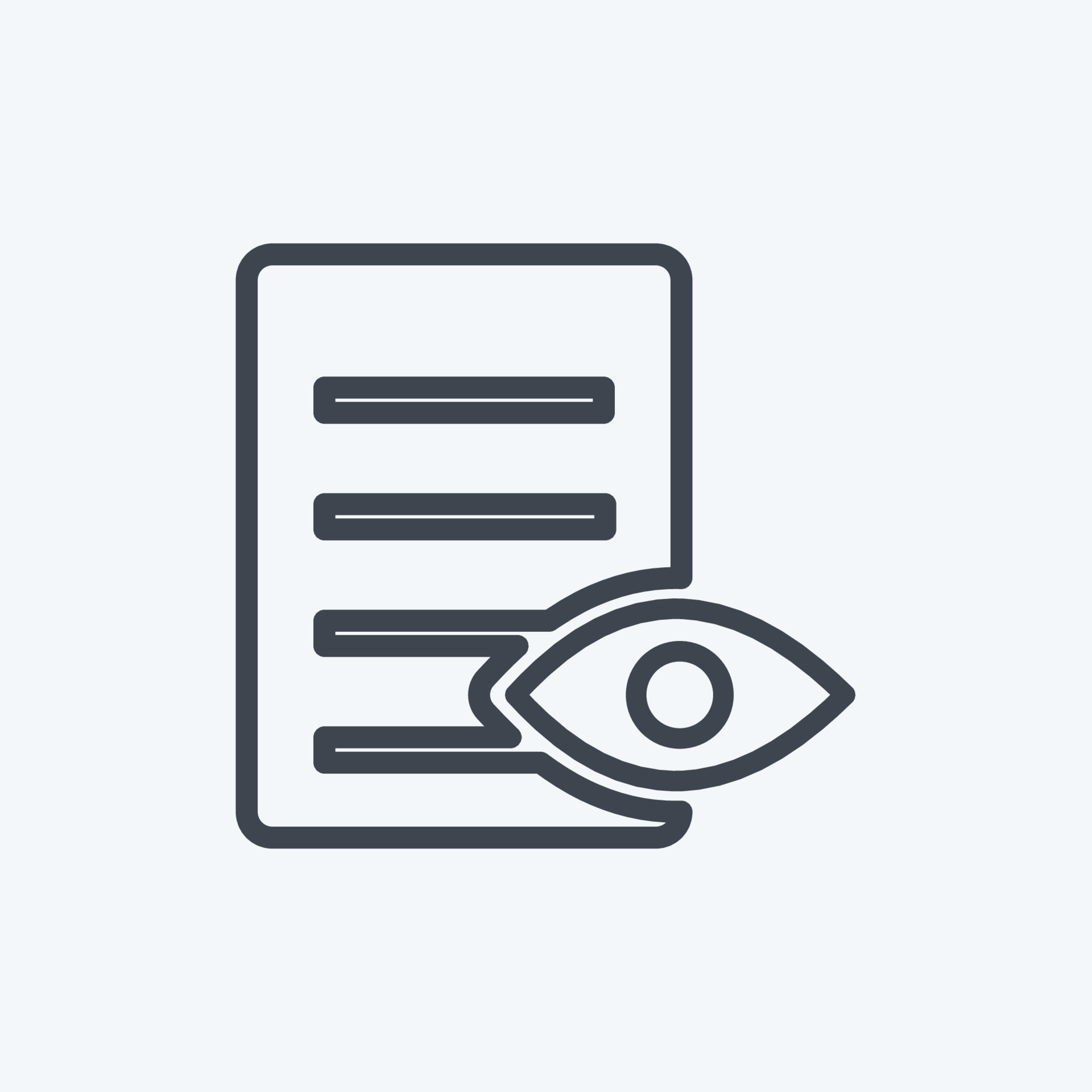 Icon View Document Suitable For User Interface Symbol Line Style Simple Design Editable