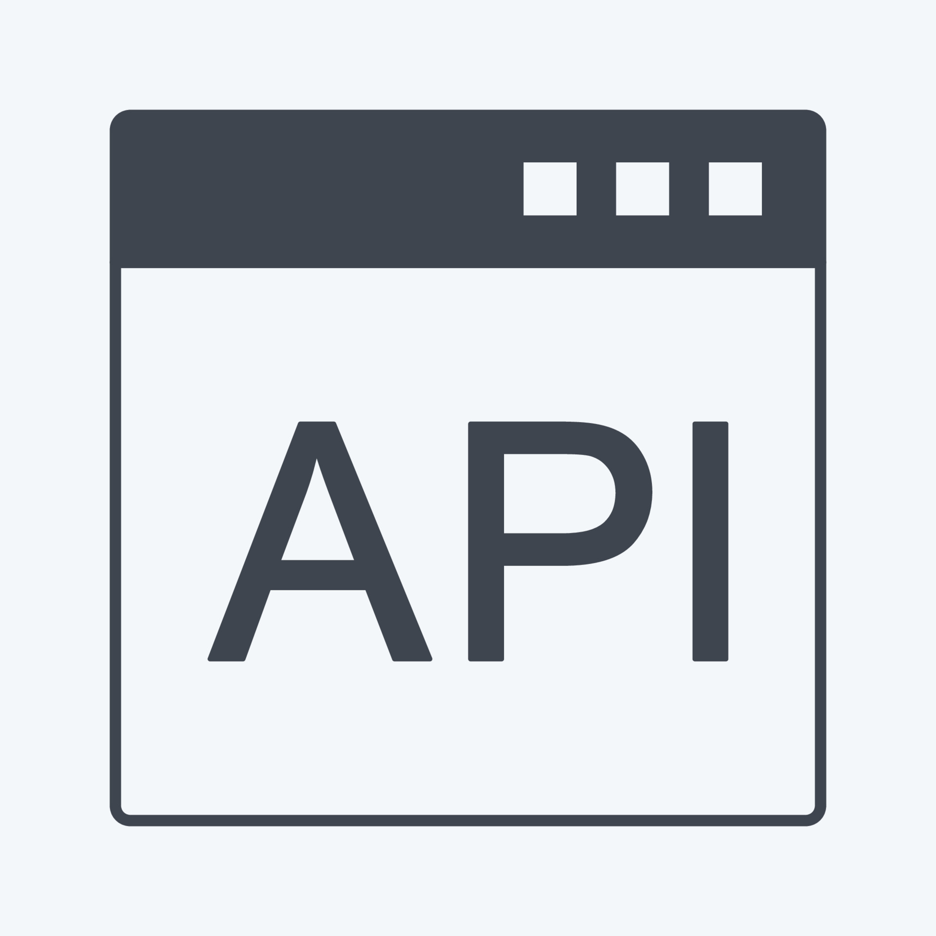 Icon API. suitable for Programming symbol. glyph style. simple design editable. design template ...