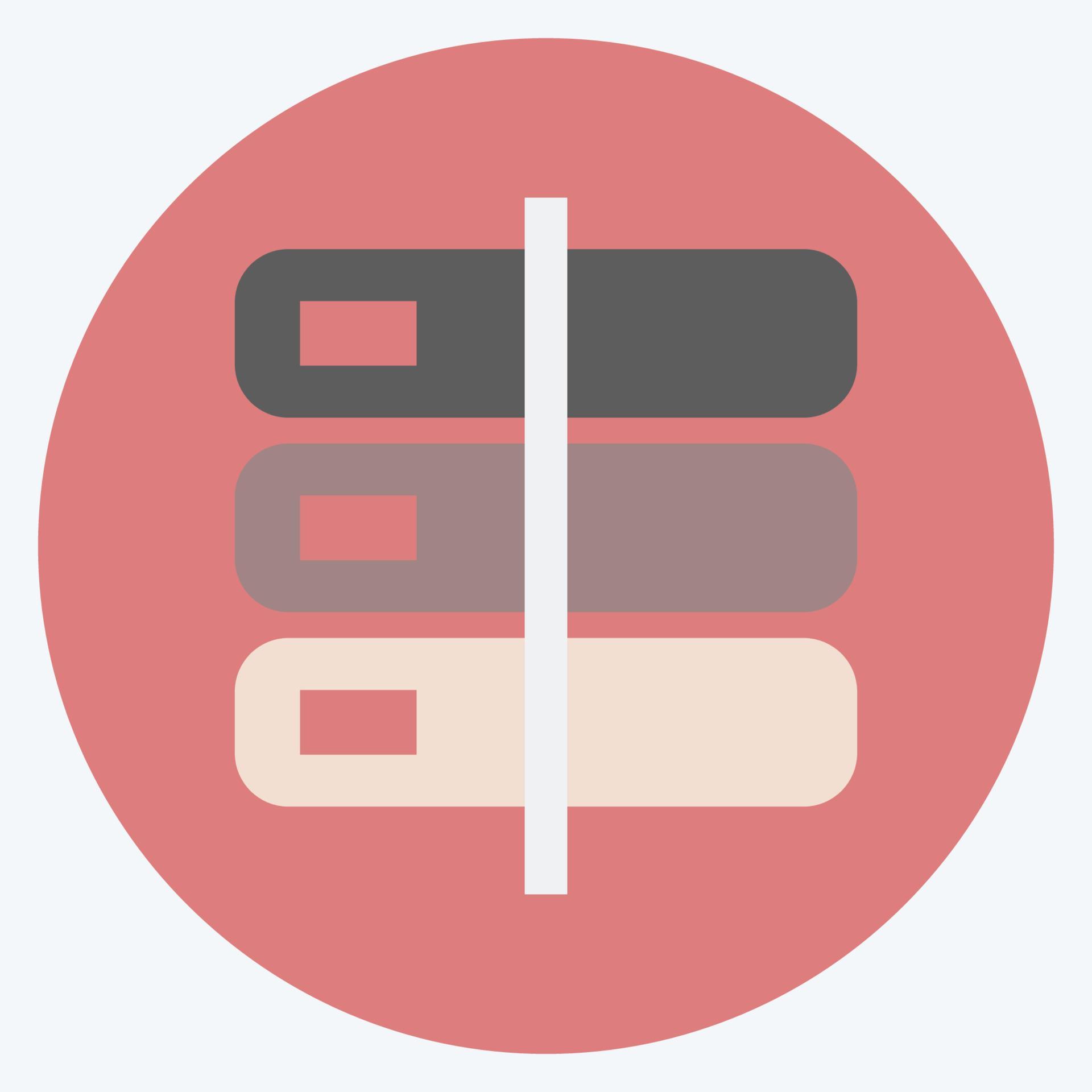 Icon Storage Suitable For Mobile Apps Symbol Color Mate Style Simple Design Editable Design