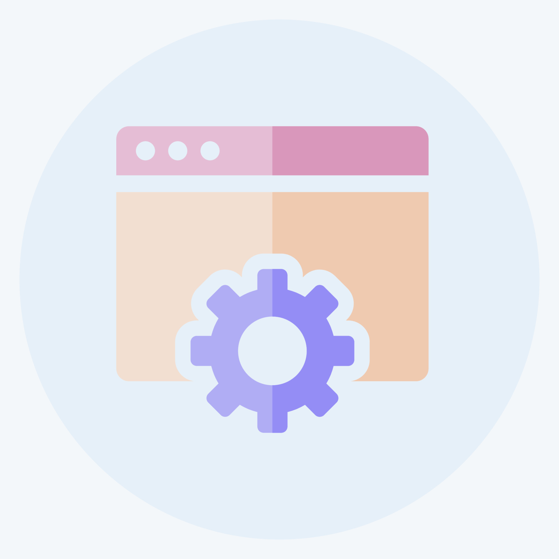 Icon Browser Settings Suitable For User Interface Symbol Flat Style Simple Design Editable