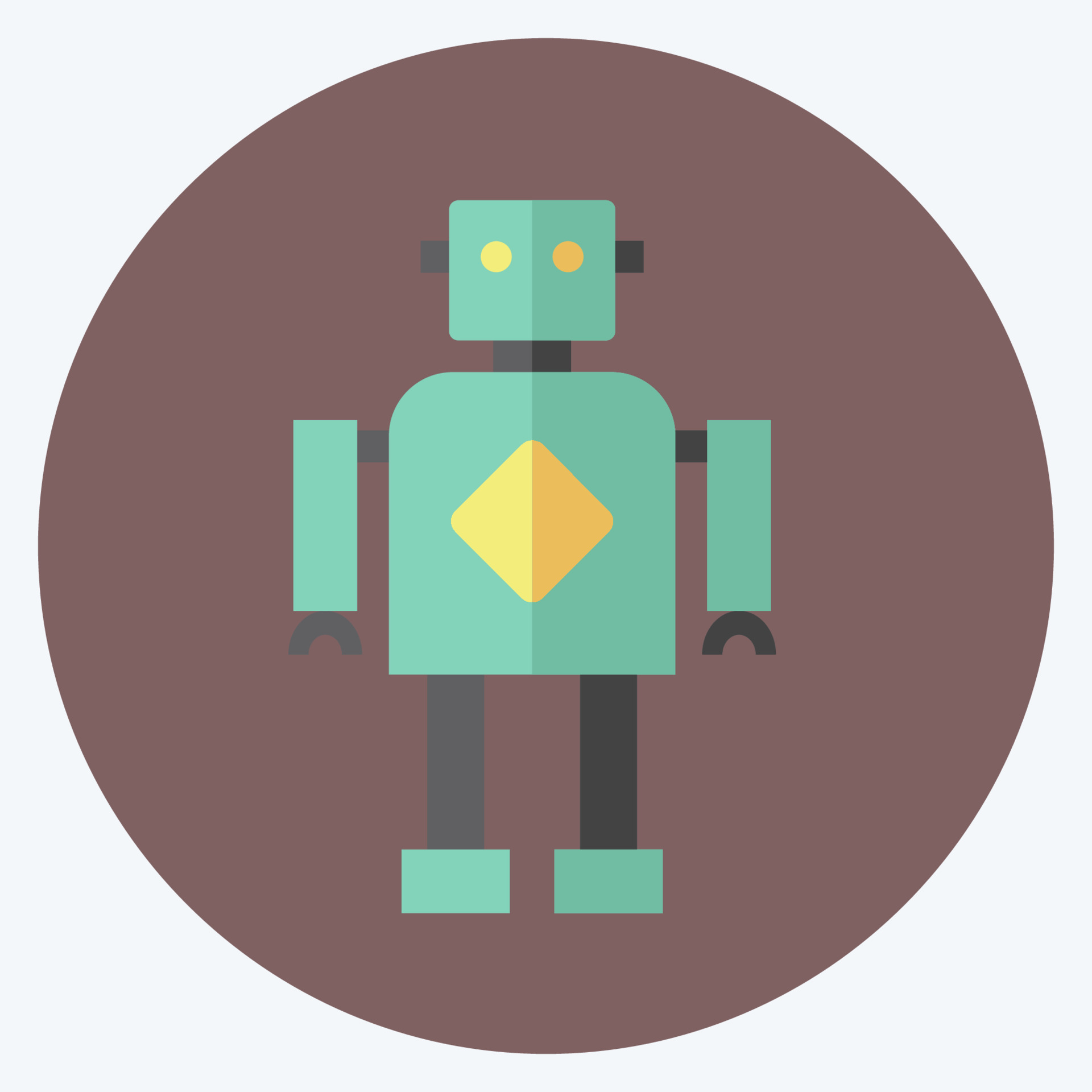 Icon Robotics Suitable For Data Analytics Symbol Flat Style Simple Design Editable Design