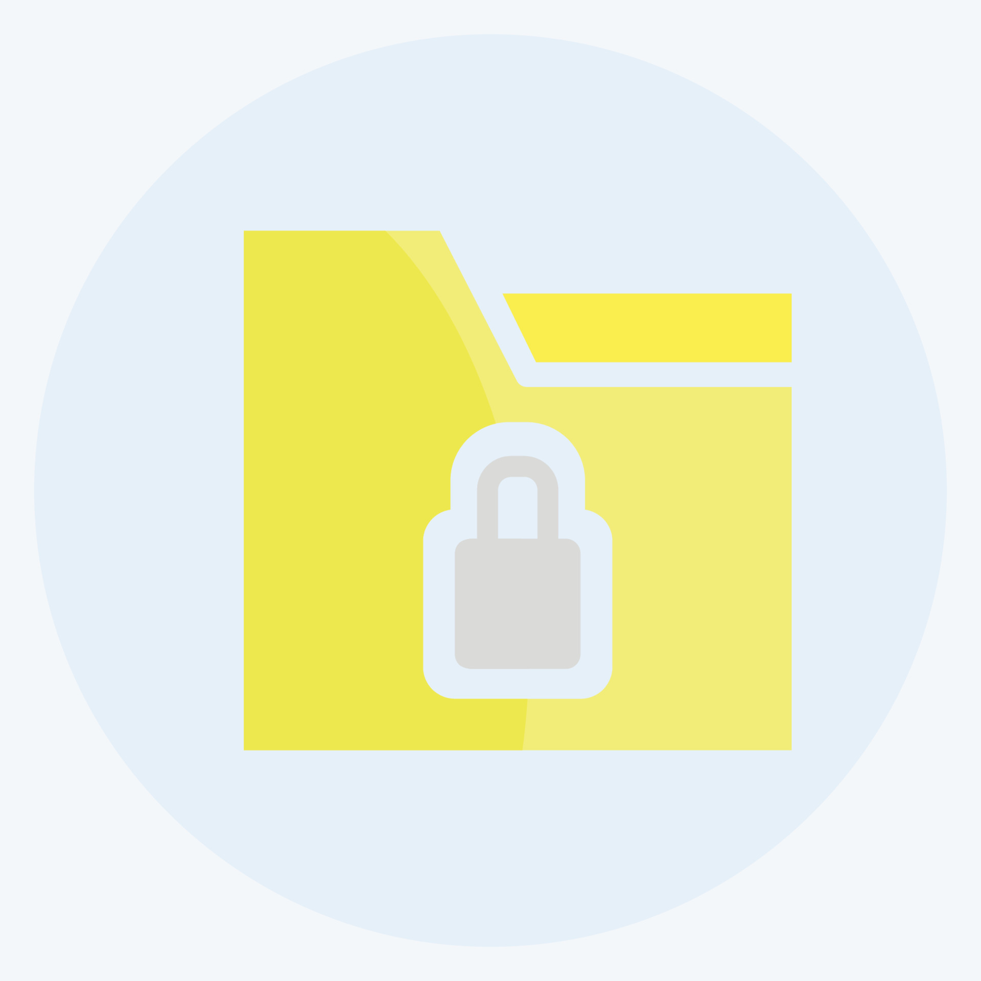 Icon Locked Folder Suitable For User Interface Symbol Flat Style Simple Design Editable