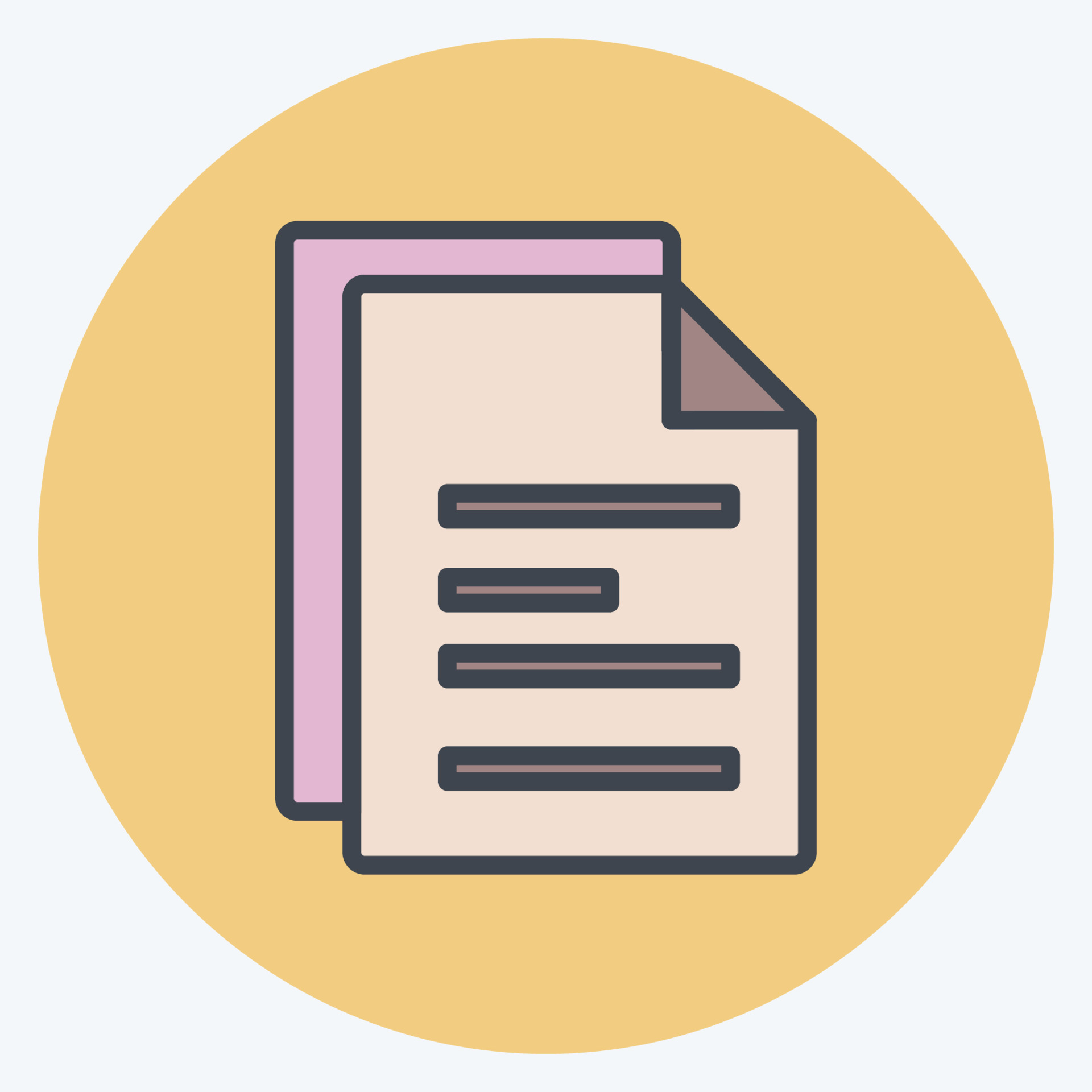 Icon Articles Suitable For Programming Symbol Color Mate Style Simple Design Editable Design