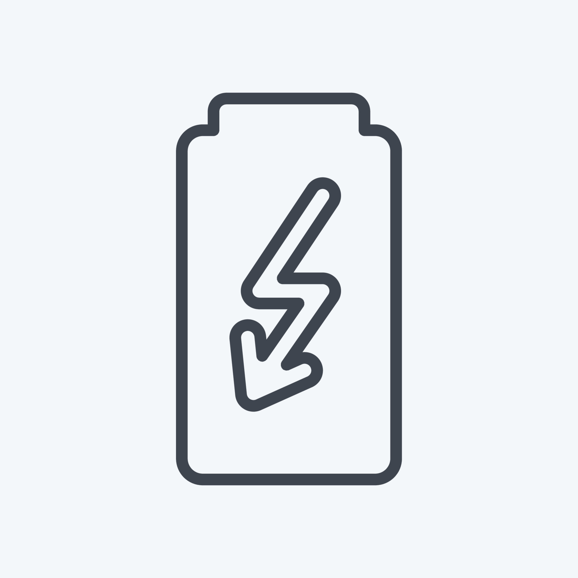 Icon Power Saving Suitable For Mobile Apps Symbol Line Style Simple Design Editable Design