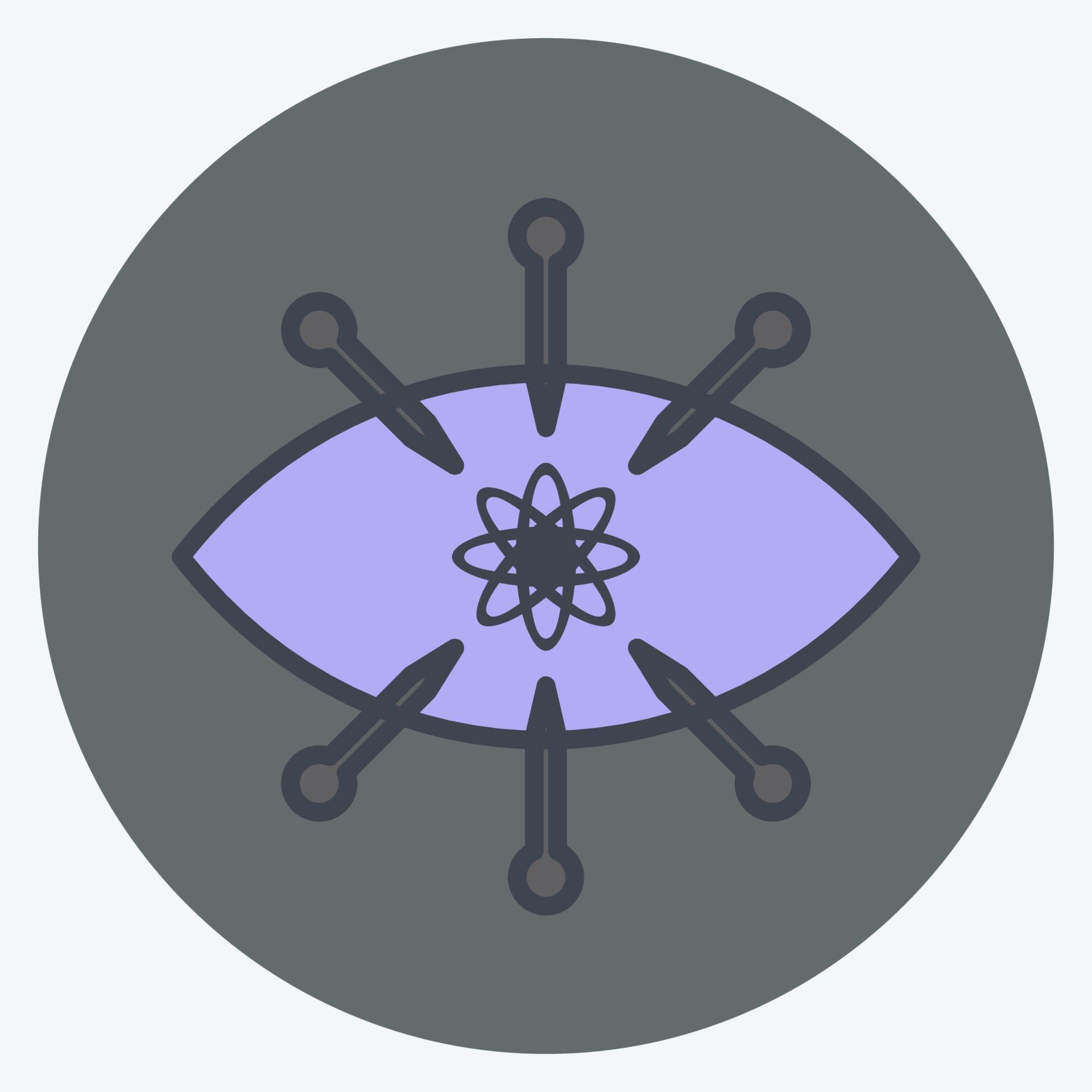 Icon Observation. suitable for data analytics symbol. color mate style. simple design editable ...