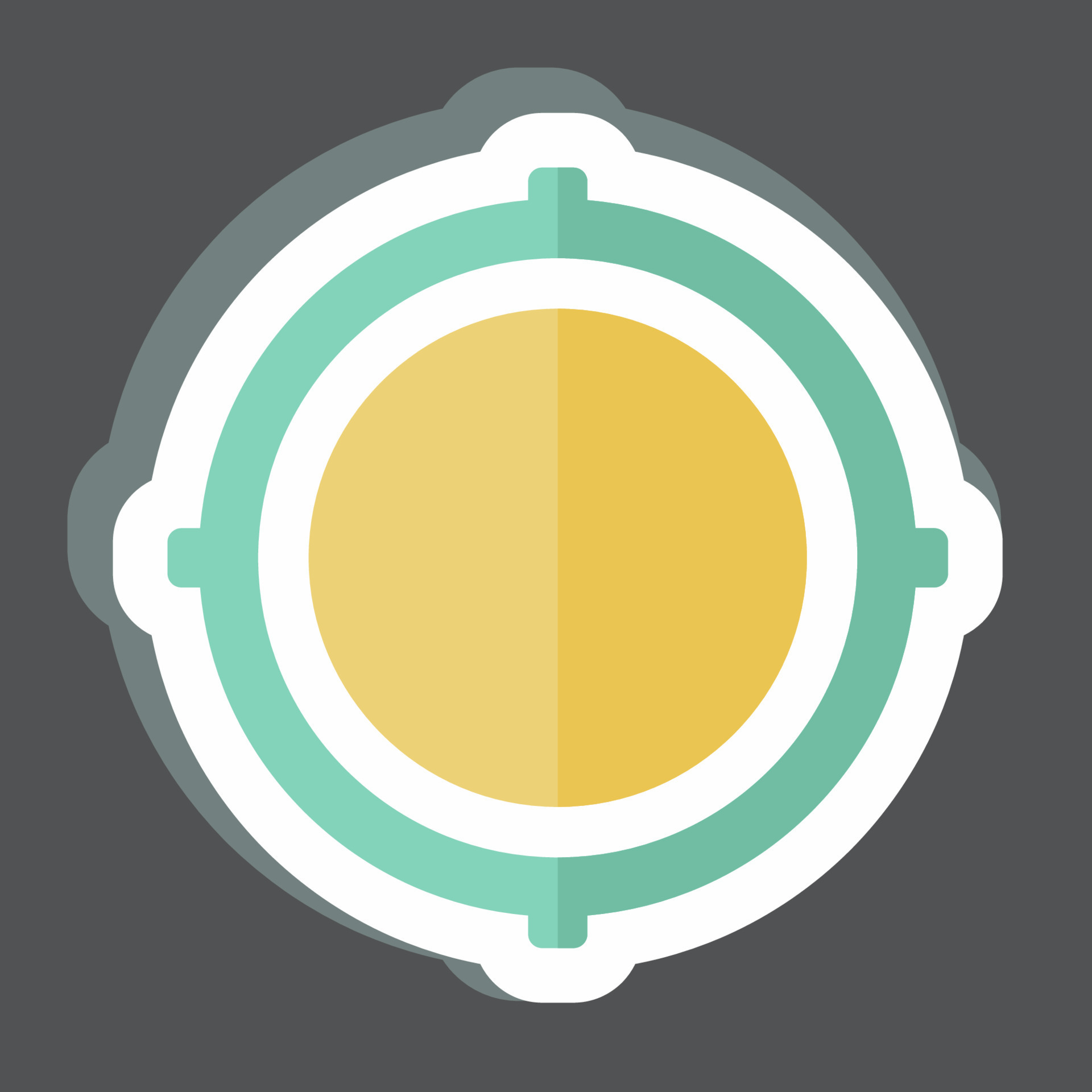 Sticker Location Access Suitable For Mobile Apps Symbol Simple Design Editable Design