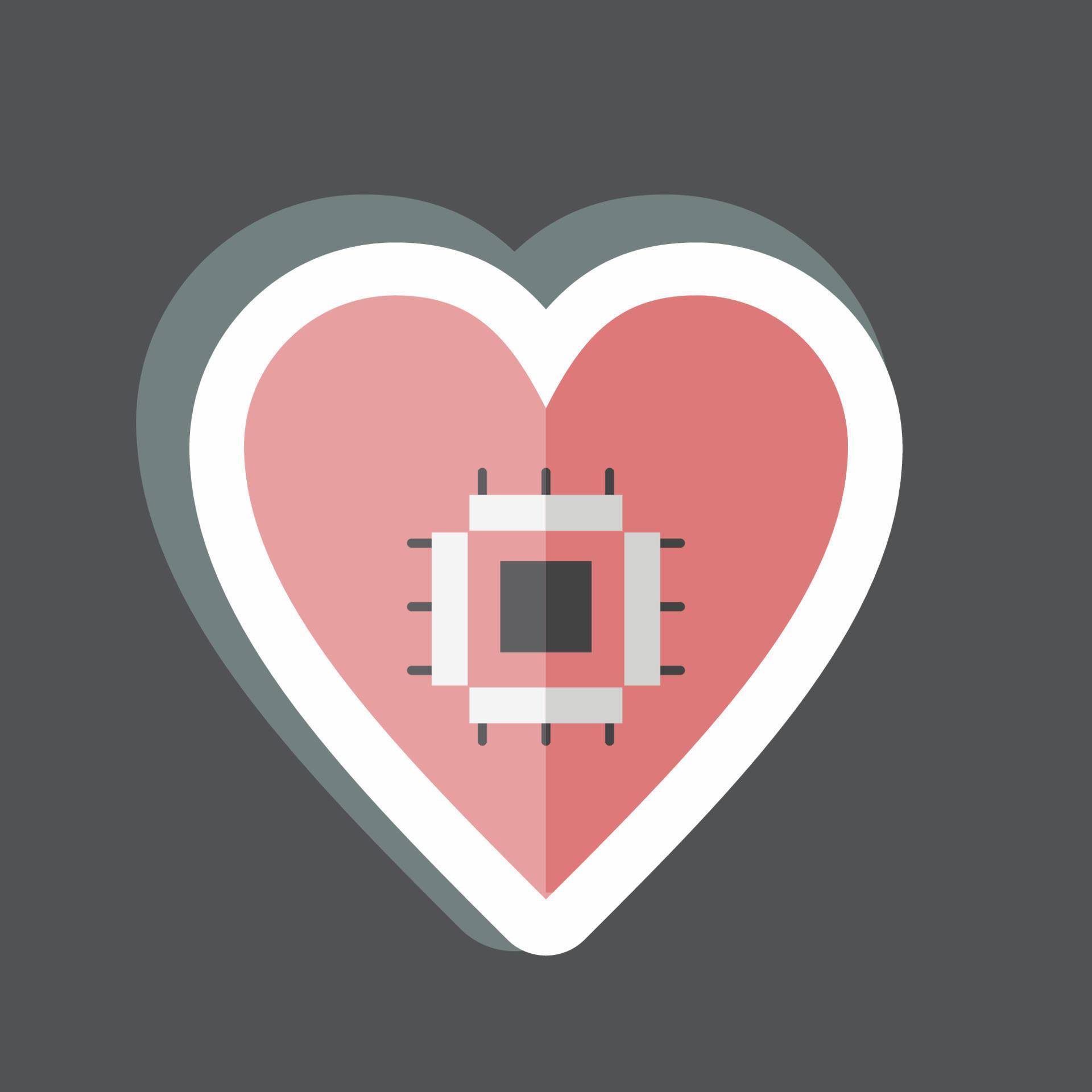 Sticker Affective Computing Suitable For Data Analytics Symbol Simple