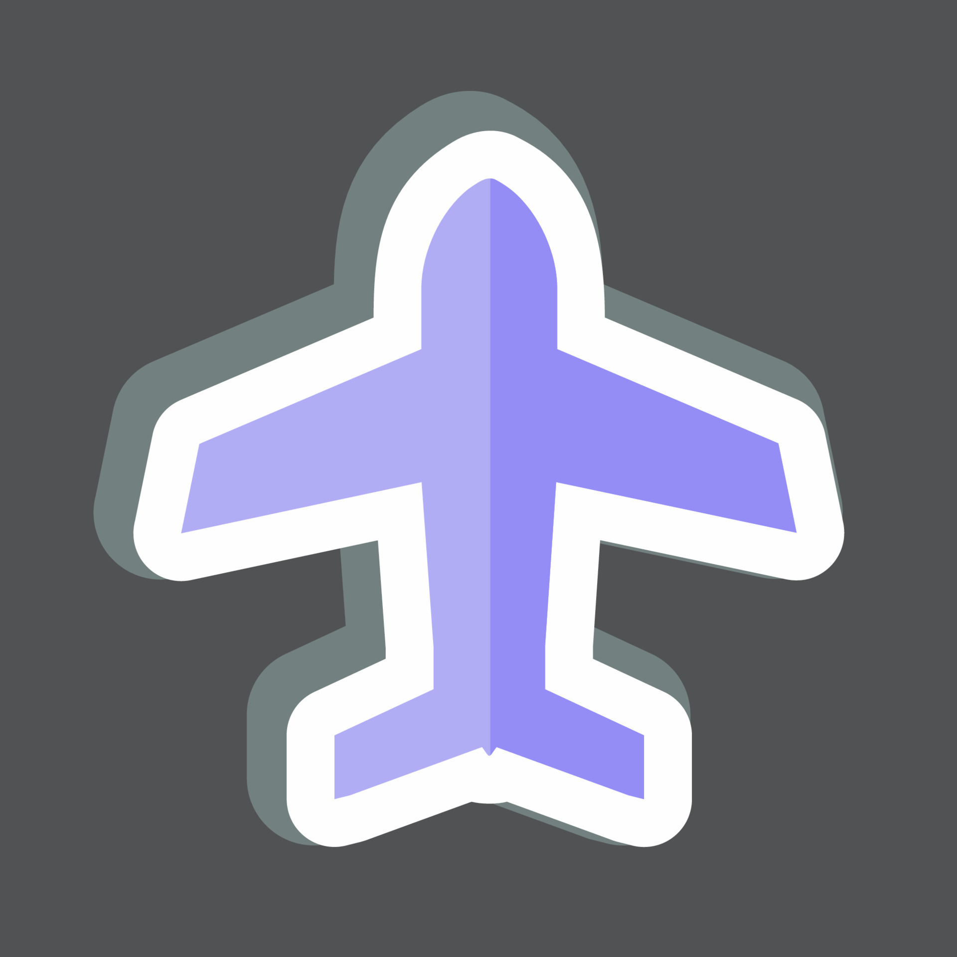 Sticker Airplane Mode Suitable For Mobile Apps Symbol Simple Design Editable Design Template