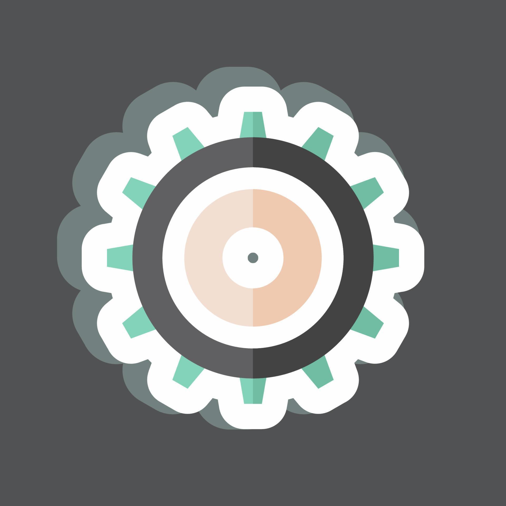 Sticker Settings Suitable For Web Interface Symbol Simple Design Editable Design Template