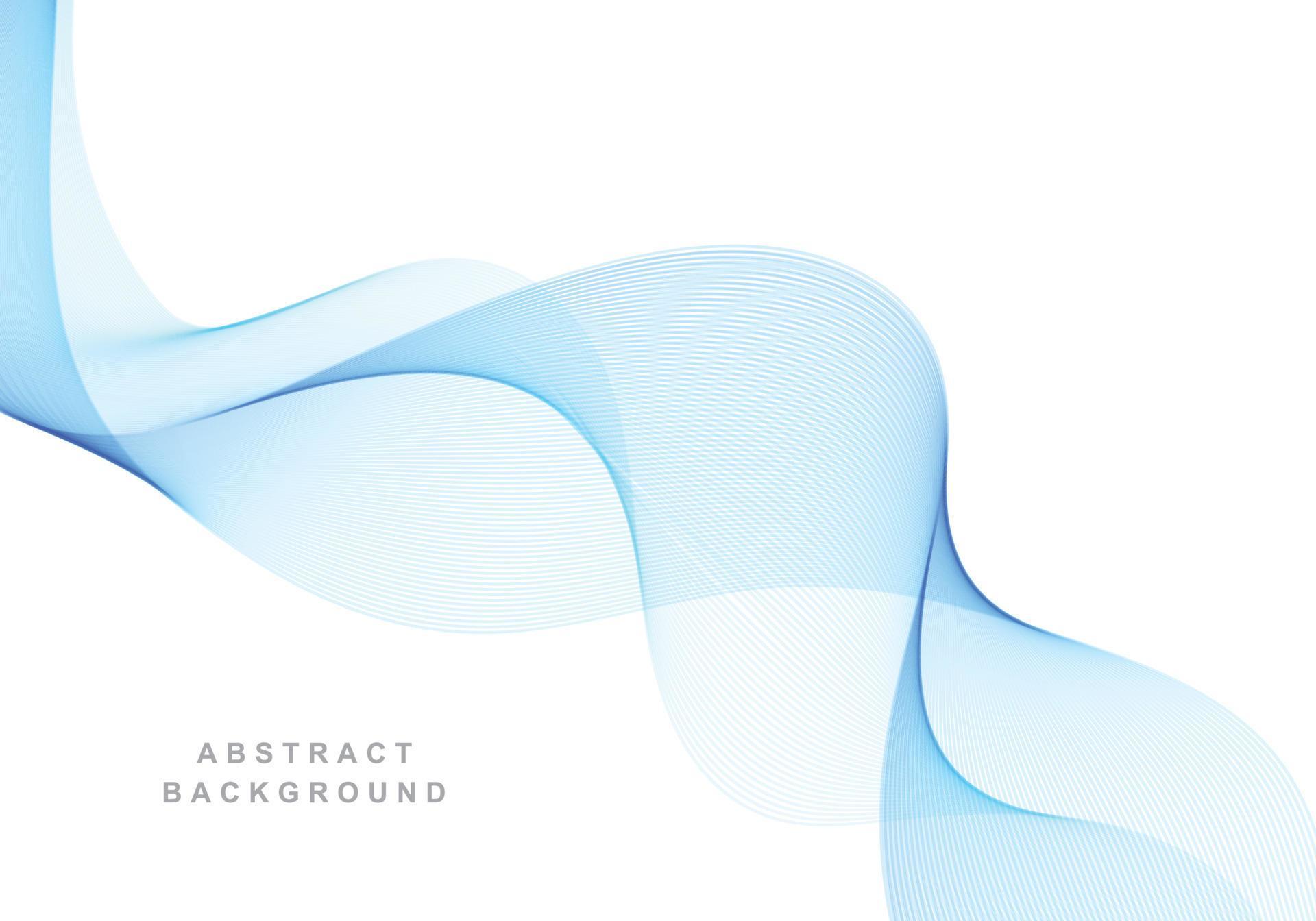 Elegant blue business flowing wave design illustration 7481235 Vector ...