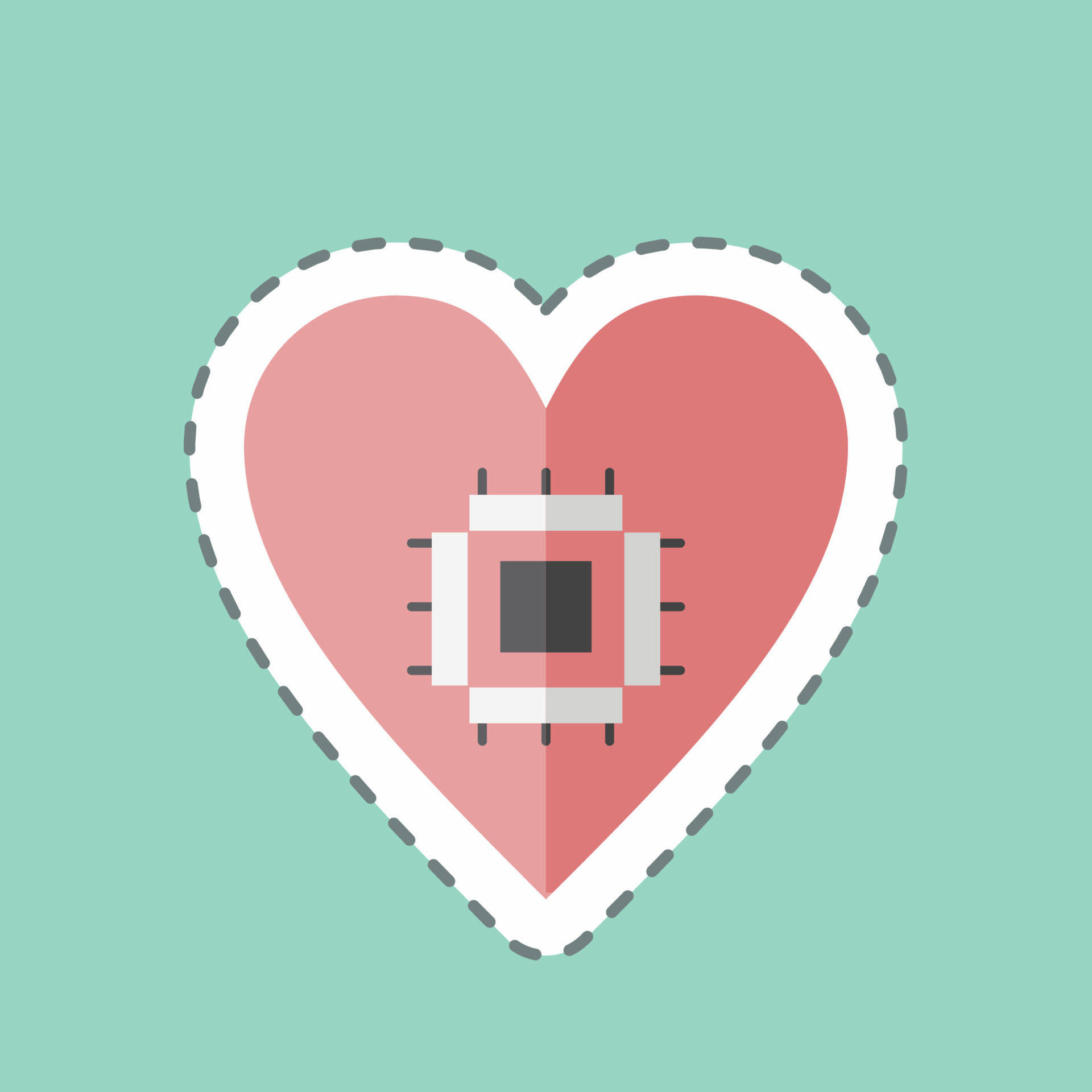 Sticker Line Cut Affective Computing Suitable For Data Analytics