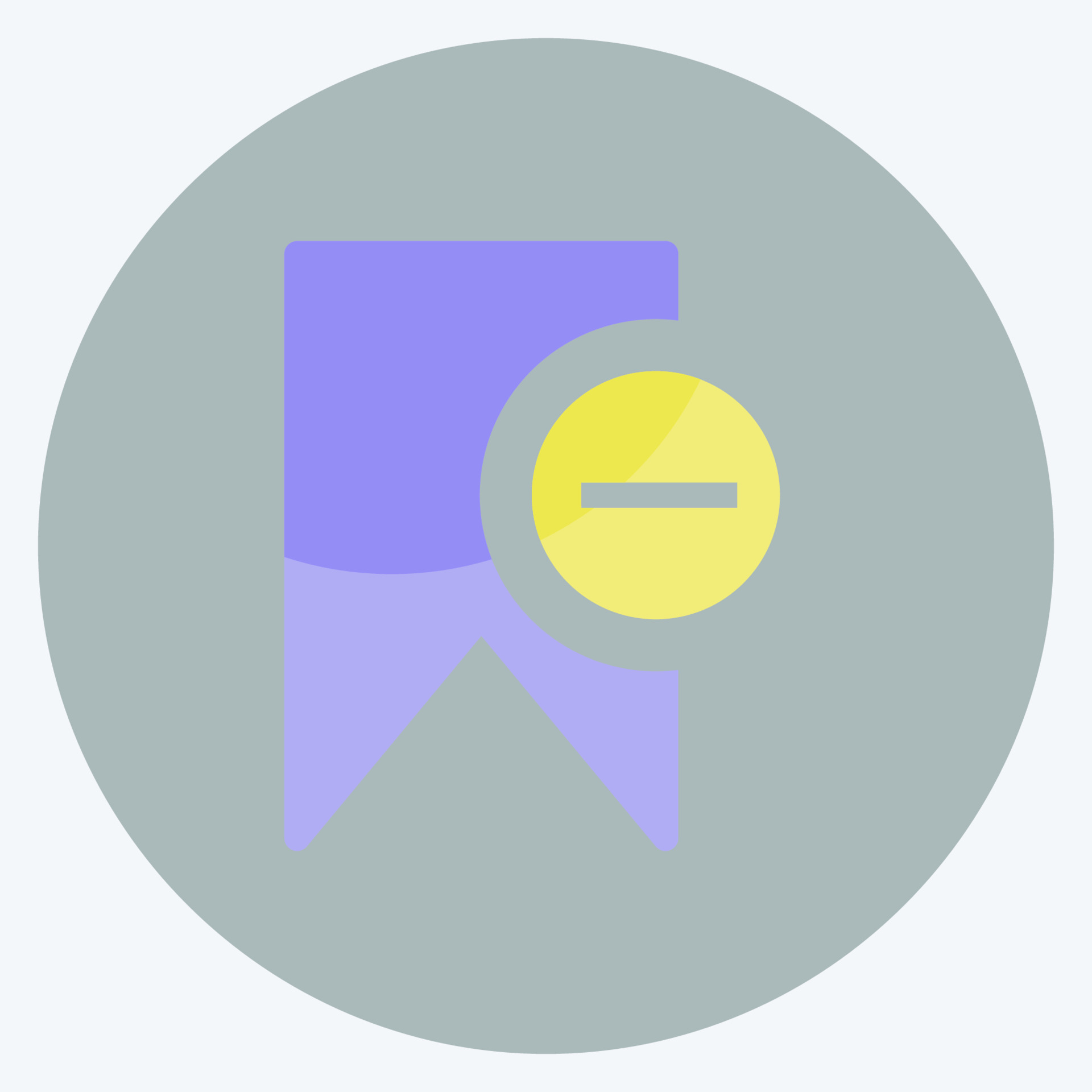 Icon Delete Bookmark Suitable For User Interface Symbol Flat Style Simple Design Editable