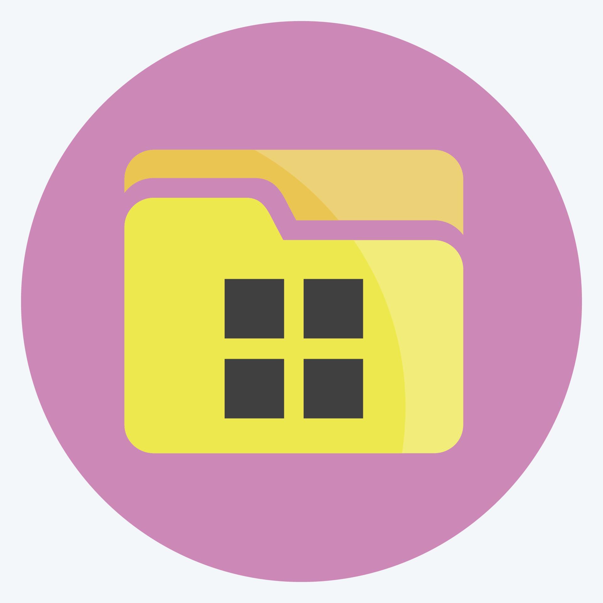Icon File Manager. suitable for Mobile Apps symbol. flat style. simple ...