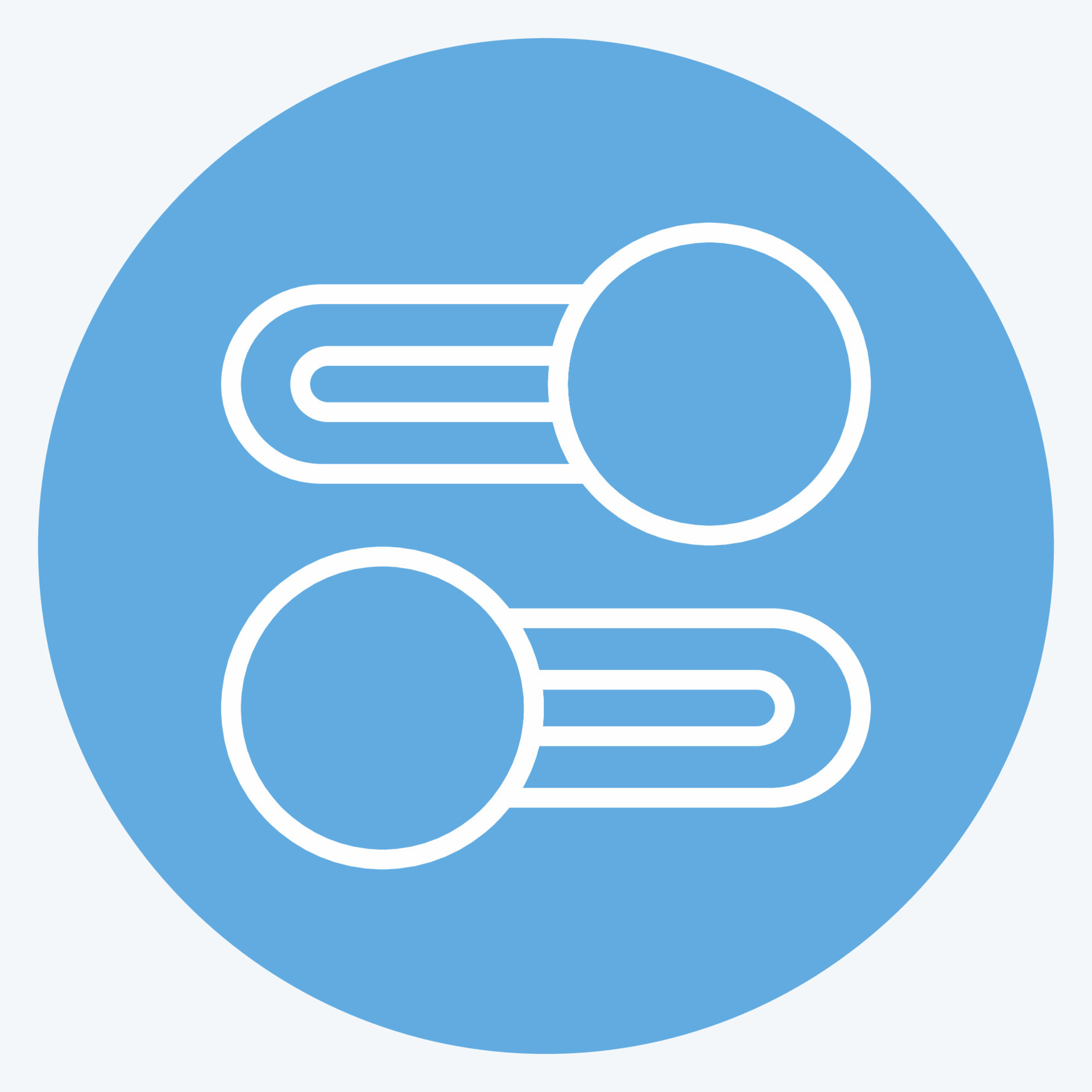 Icon Multiple Switches Suitable For Web Interface Symbol Blue Eyes Style Simple Design