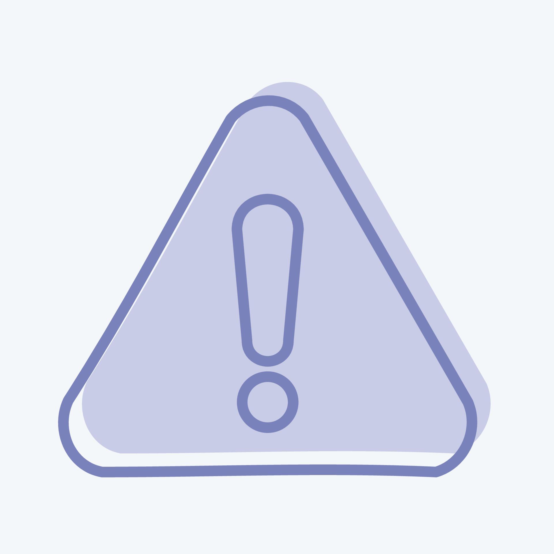 Icon Warning Sign. suitable for Programming symbol. two tone style ...