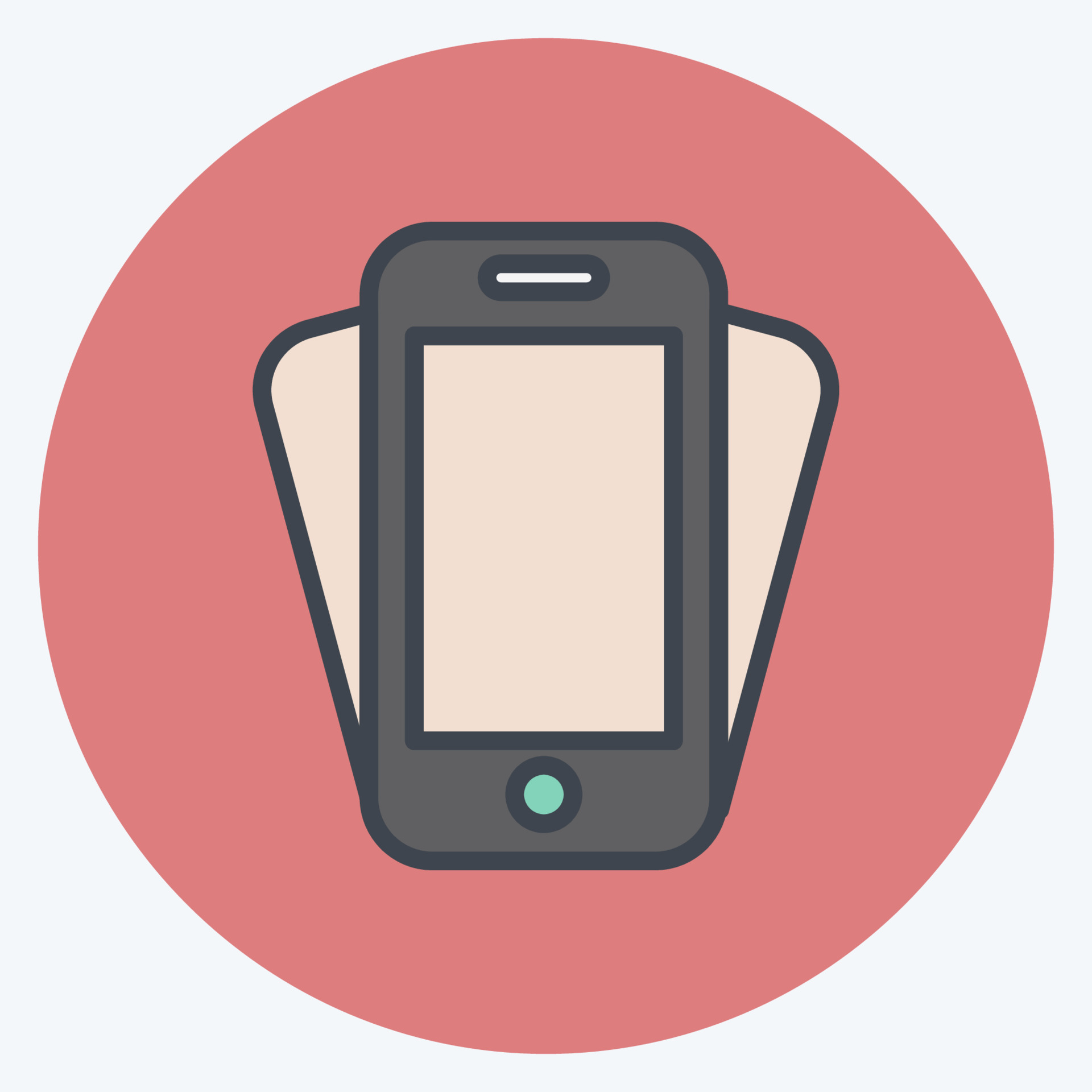 Icon Smartphone Shake Suitable For Web Interface Symbol Color Mate