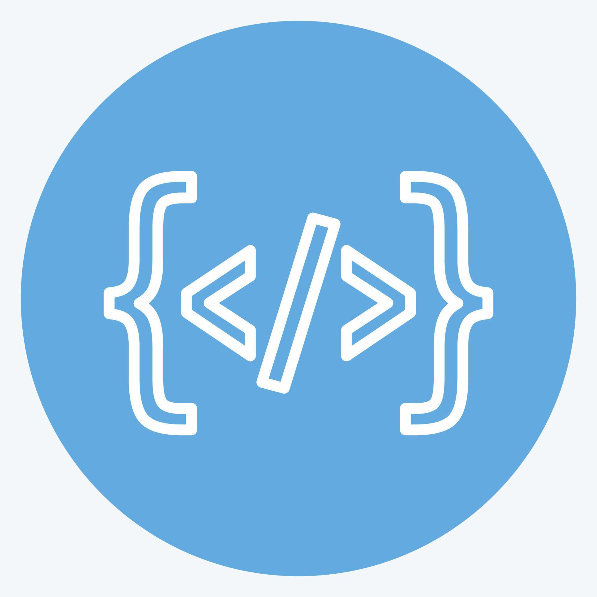 Icon Programming. suitable for Programming symbol. blue eyes style. simple design editable ...