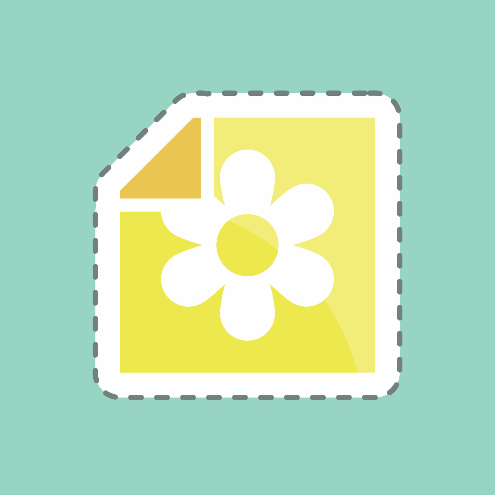 Sticker Line Cut Wallpapers Suitable For Mobile Apps Symbol Simple