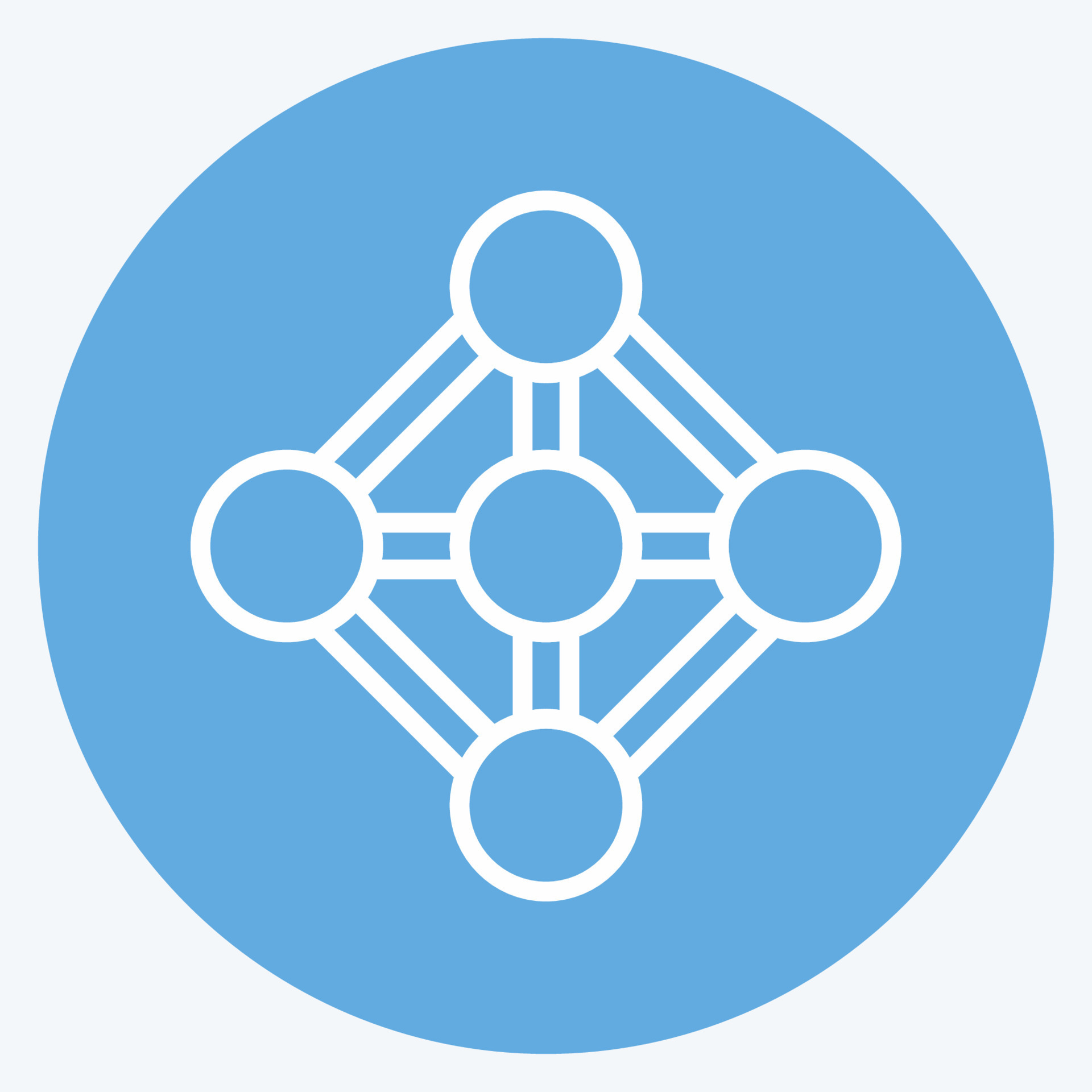 Icon Deep Learning Suitable For Data Analytics Symbol Blue Eyes Style Simple Design Editable