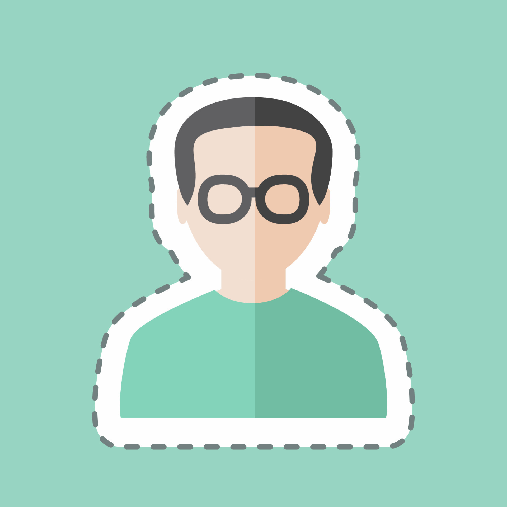 Sticker Line Cut Programmer Suitable For Programming Symbol Simple Design Editable Design