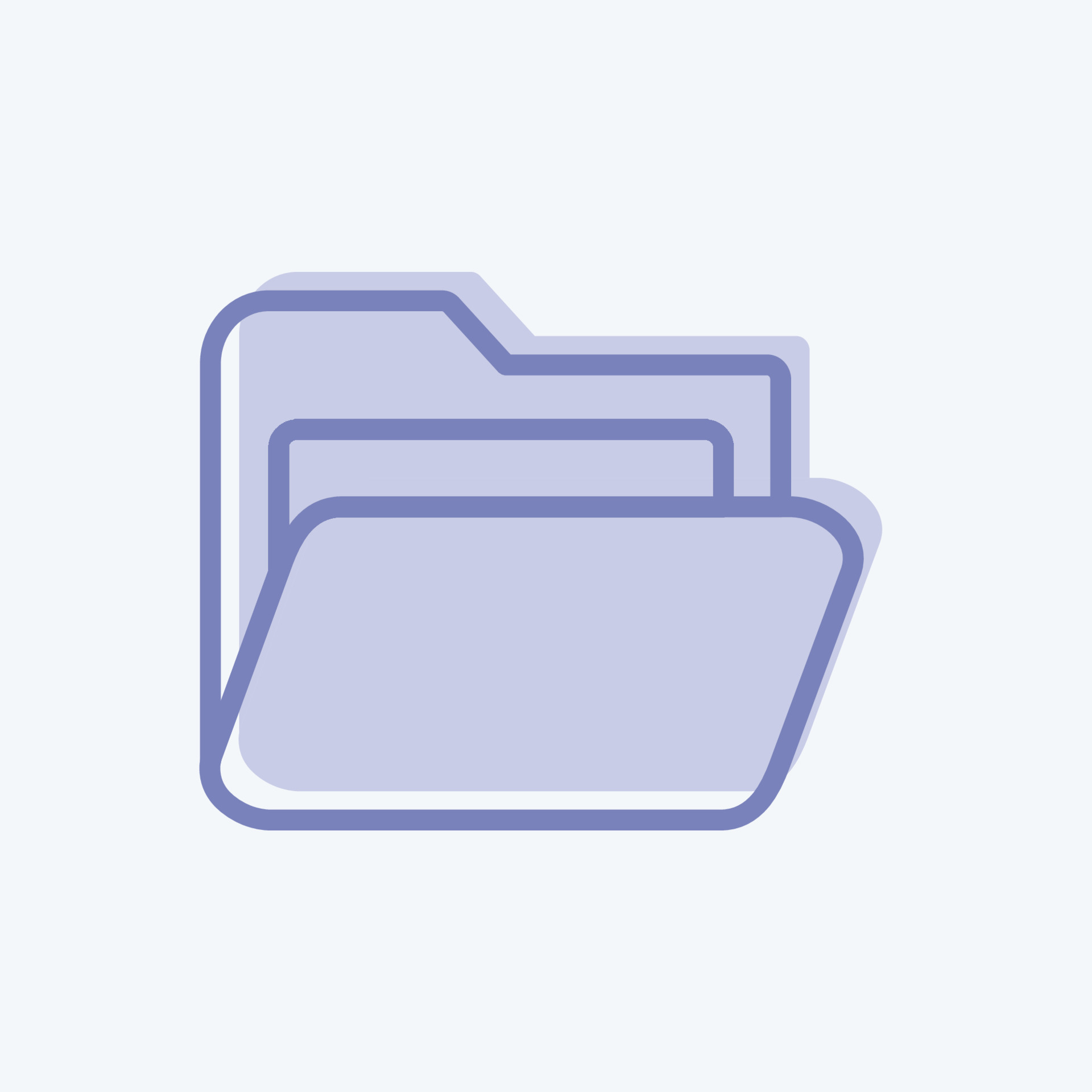 Icon Folder 1. suitable for Web Interface symbol. two tone style ...