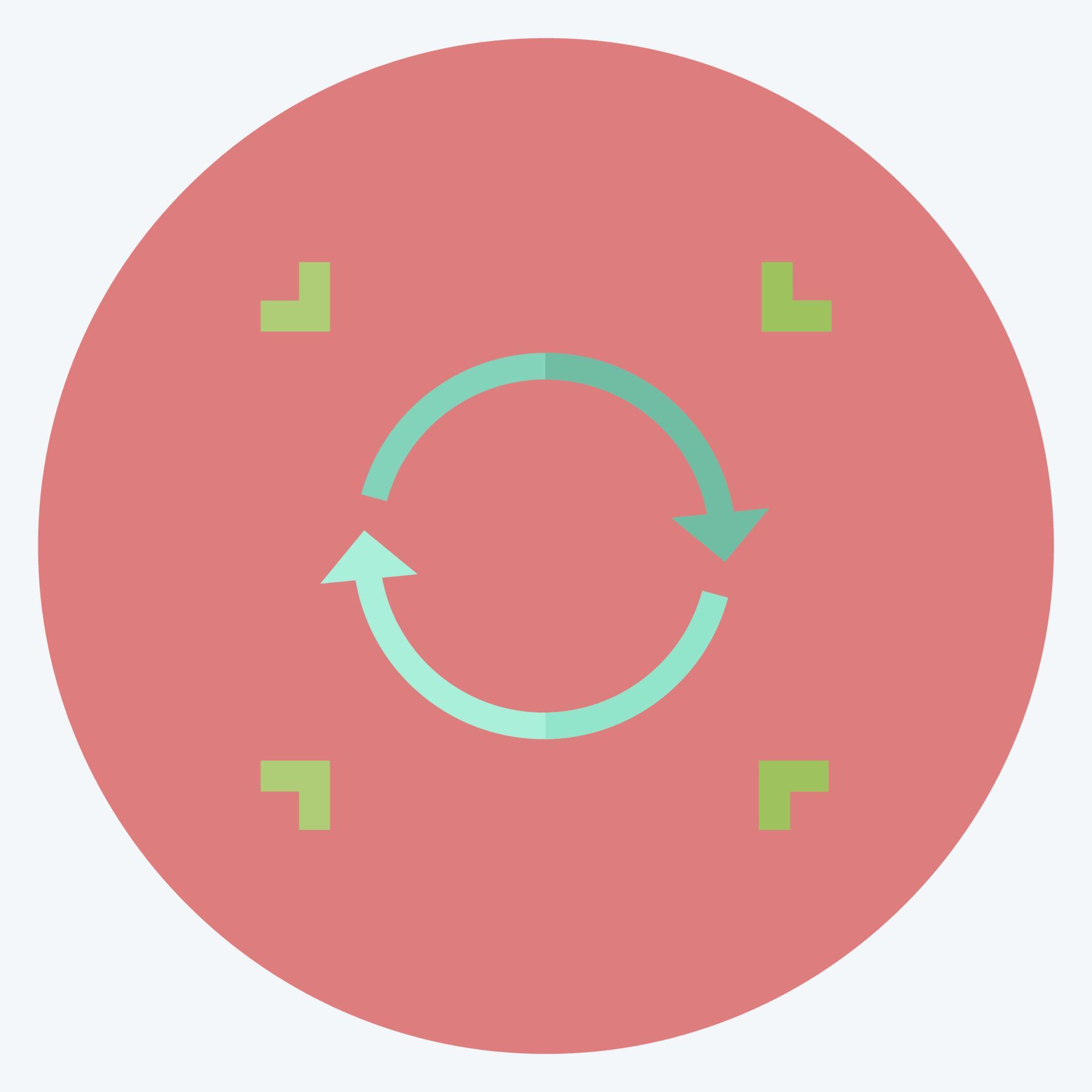 Icon Data Synchronization Suitable For Data Analytics Symbol Flat Style Simple Design