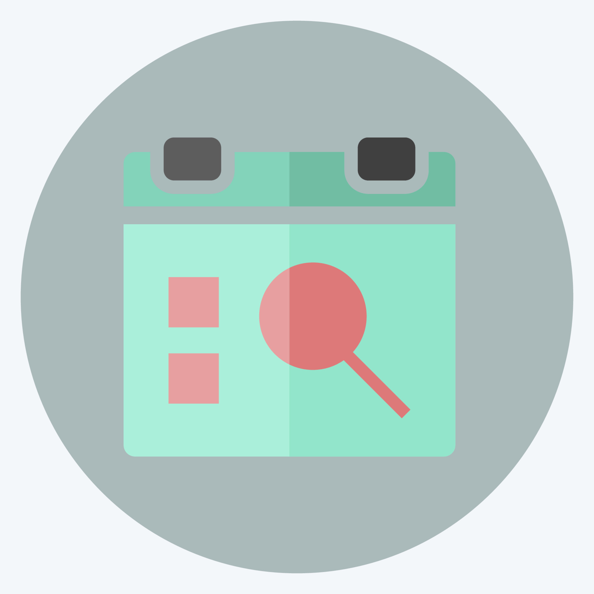 Icon Search Folder. suitable for User Interface symbol. flat style ...