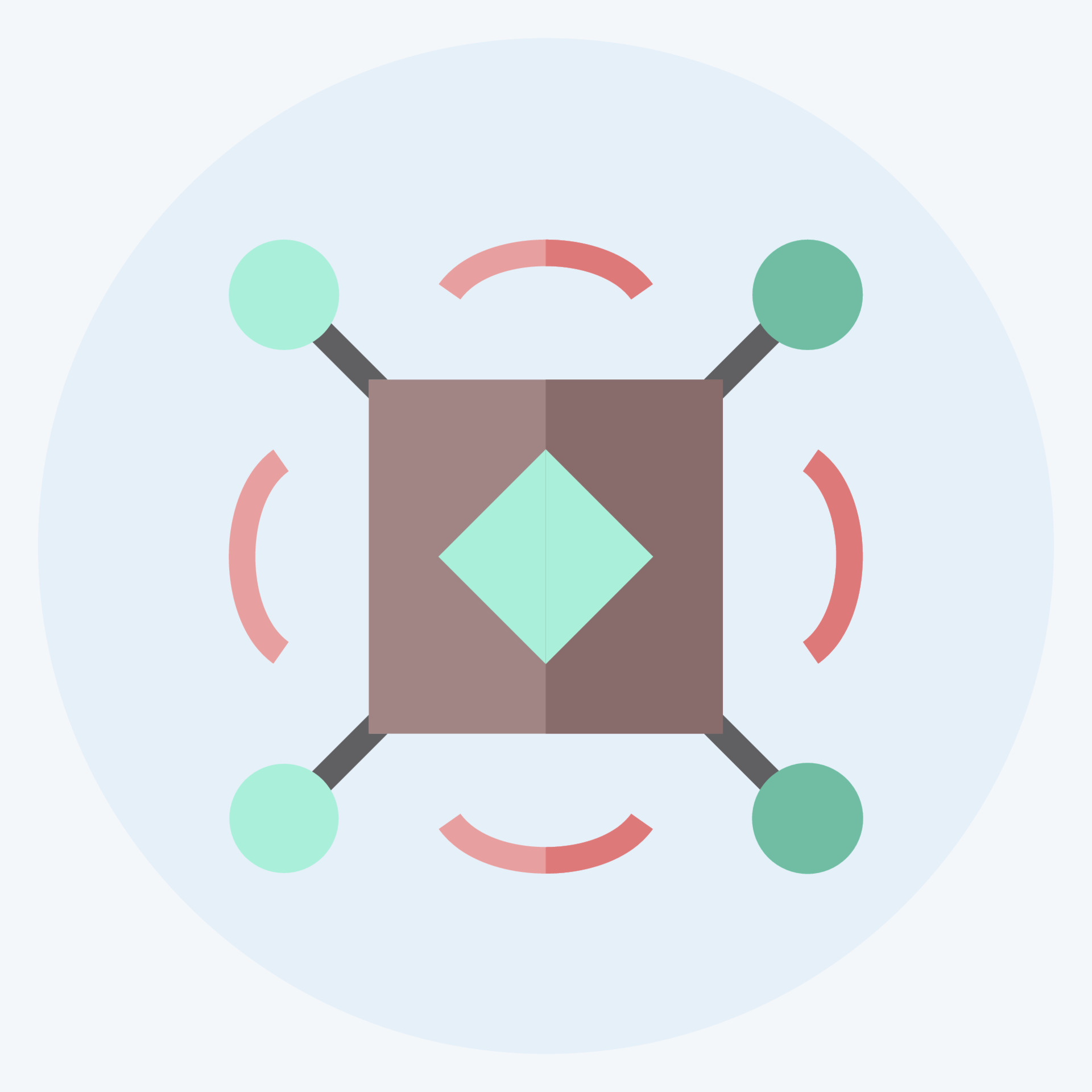 Icon Sensors Suitable For Data Analytics Symbol Flat Style Simple
