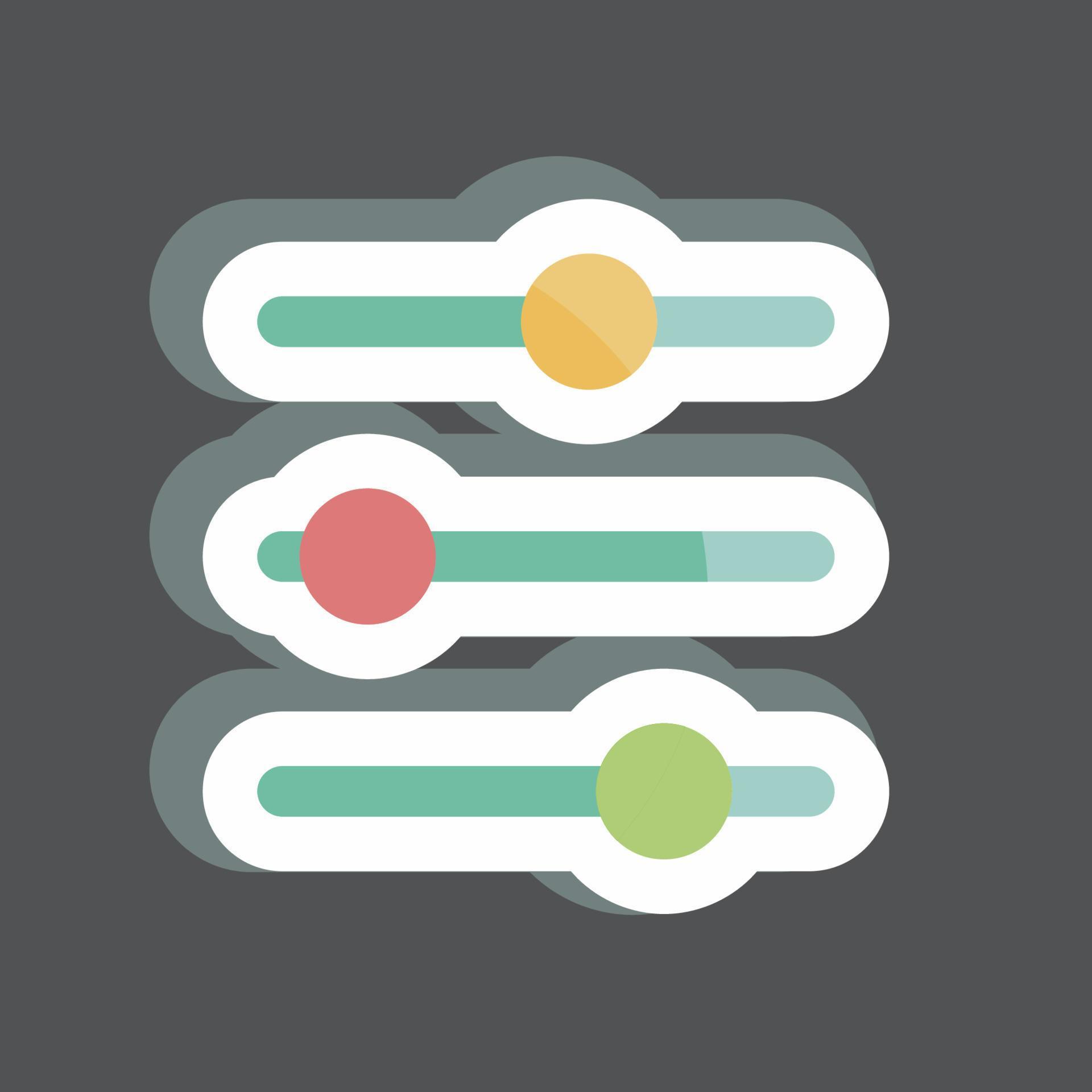 Sticker Controls Suitable For Web Interface Symbol Simple Design Editable Design Template