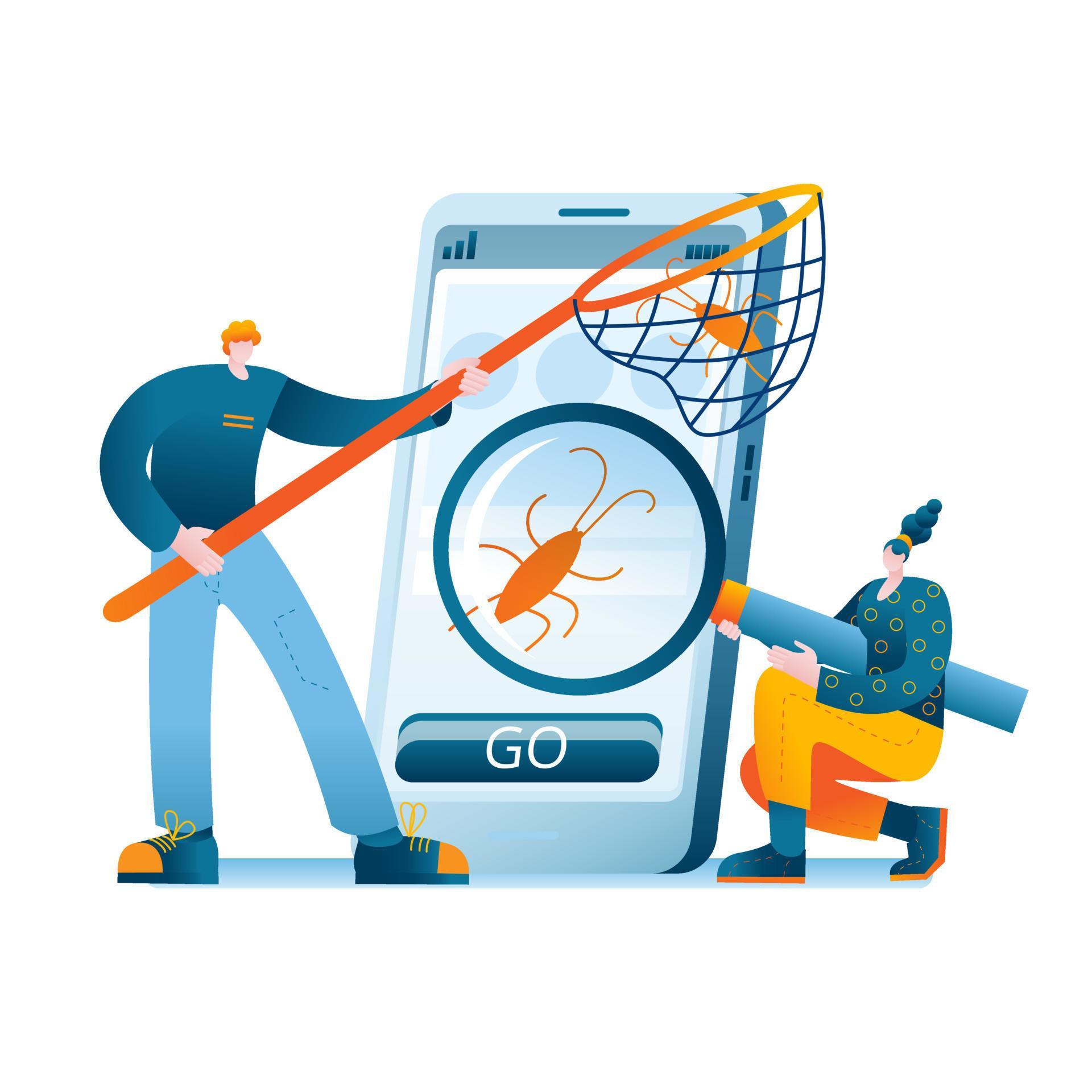 The Quality Control Department Is Looking For Errors In The Mobile the-quality-control-department-is-looking-for-errors-in-the-mobile