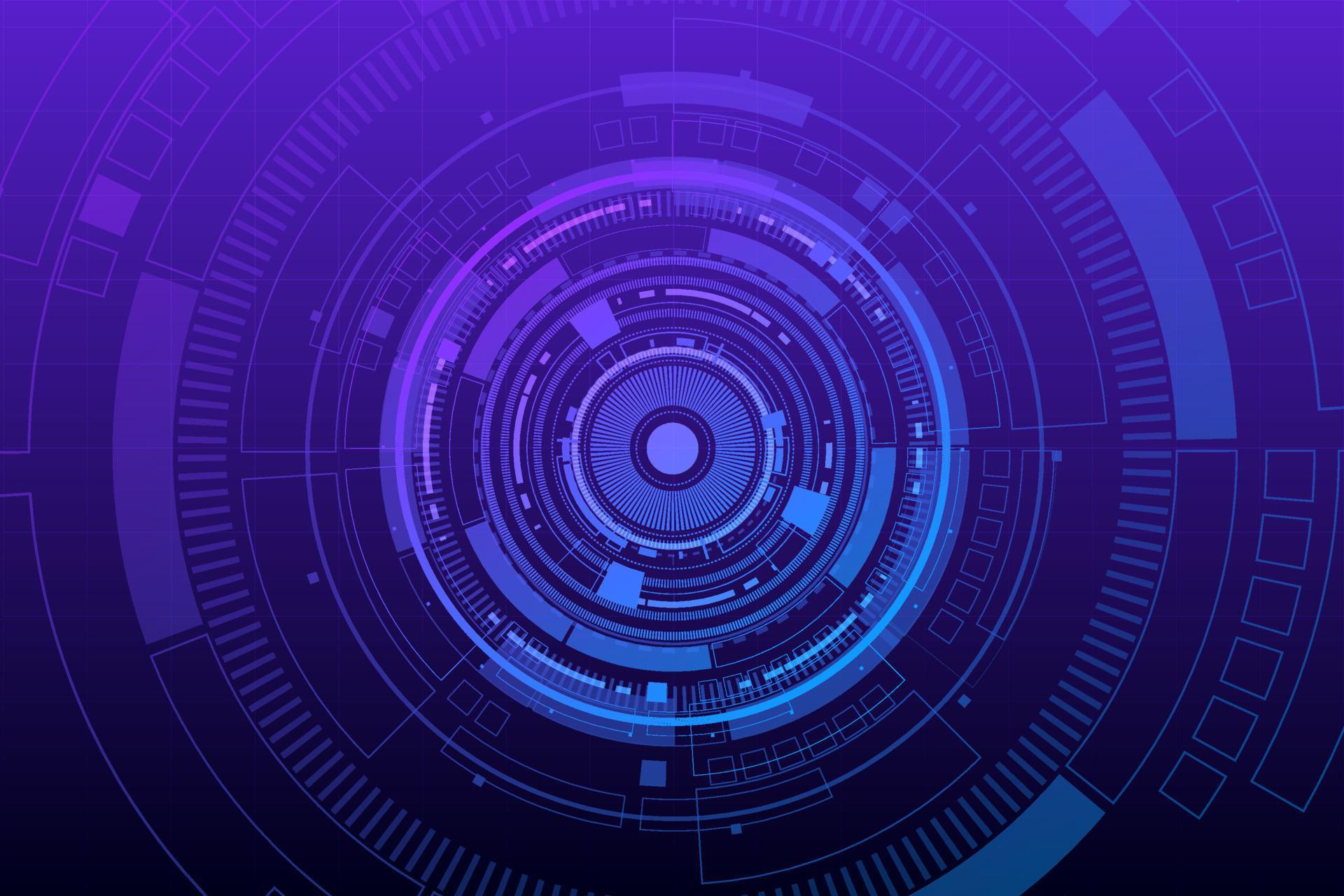 Futuristic technology abstract template , innovative virtual user ...