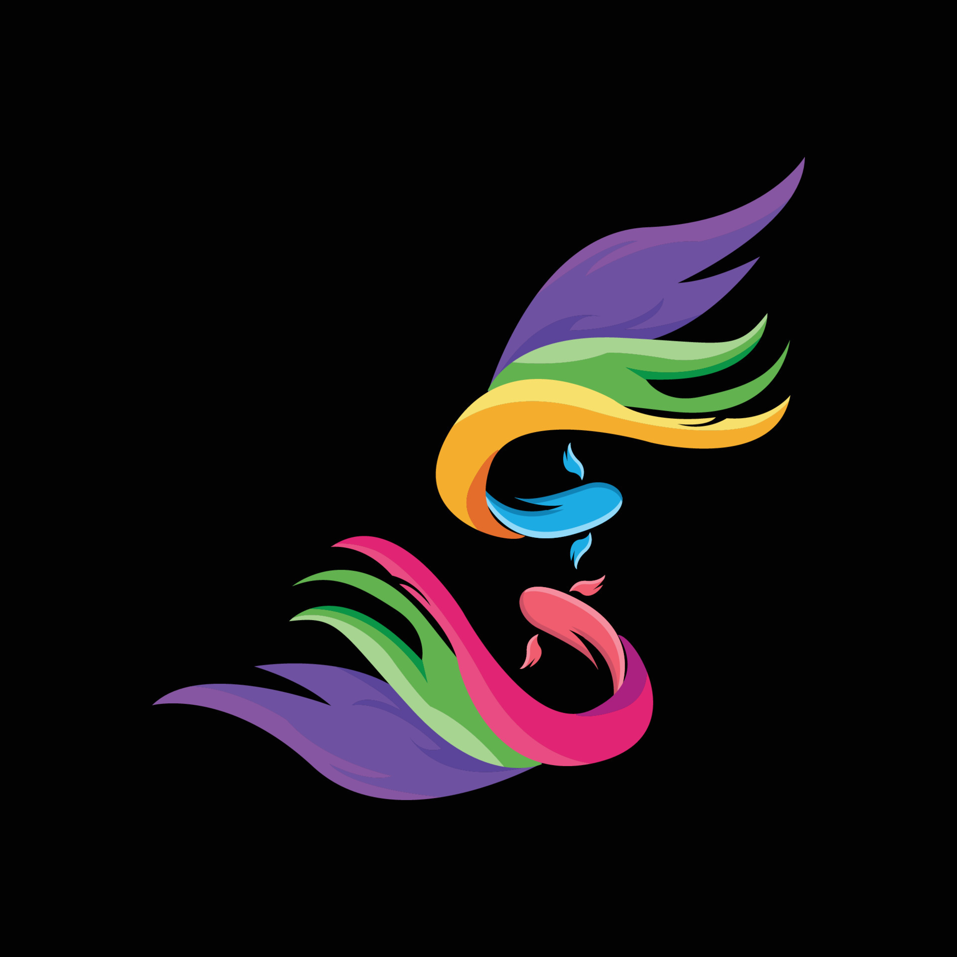 Attractive colored guppy fish logo icon design, suitable for screen ... Attractive colored guppy fish logo icon design, suitable for screen ...