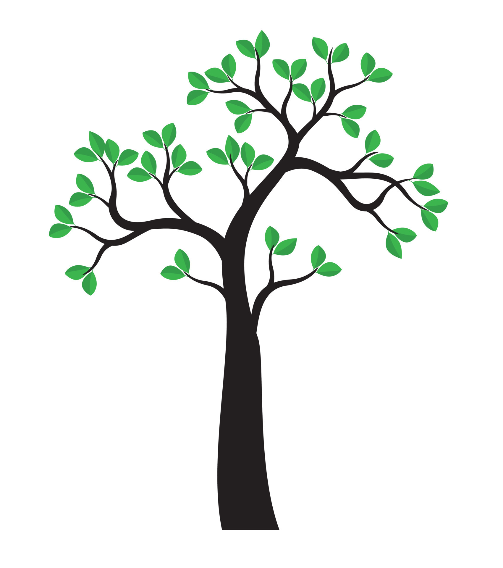 Vector Tree on white background. 7494994 Vector Art at Vecteezy