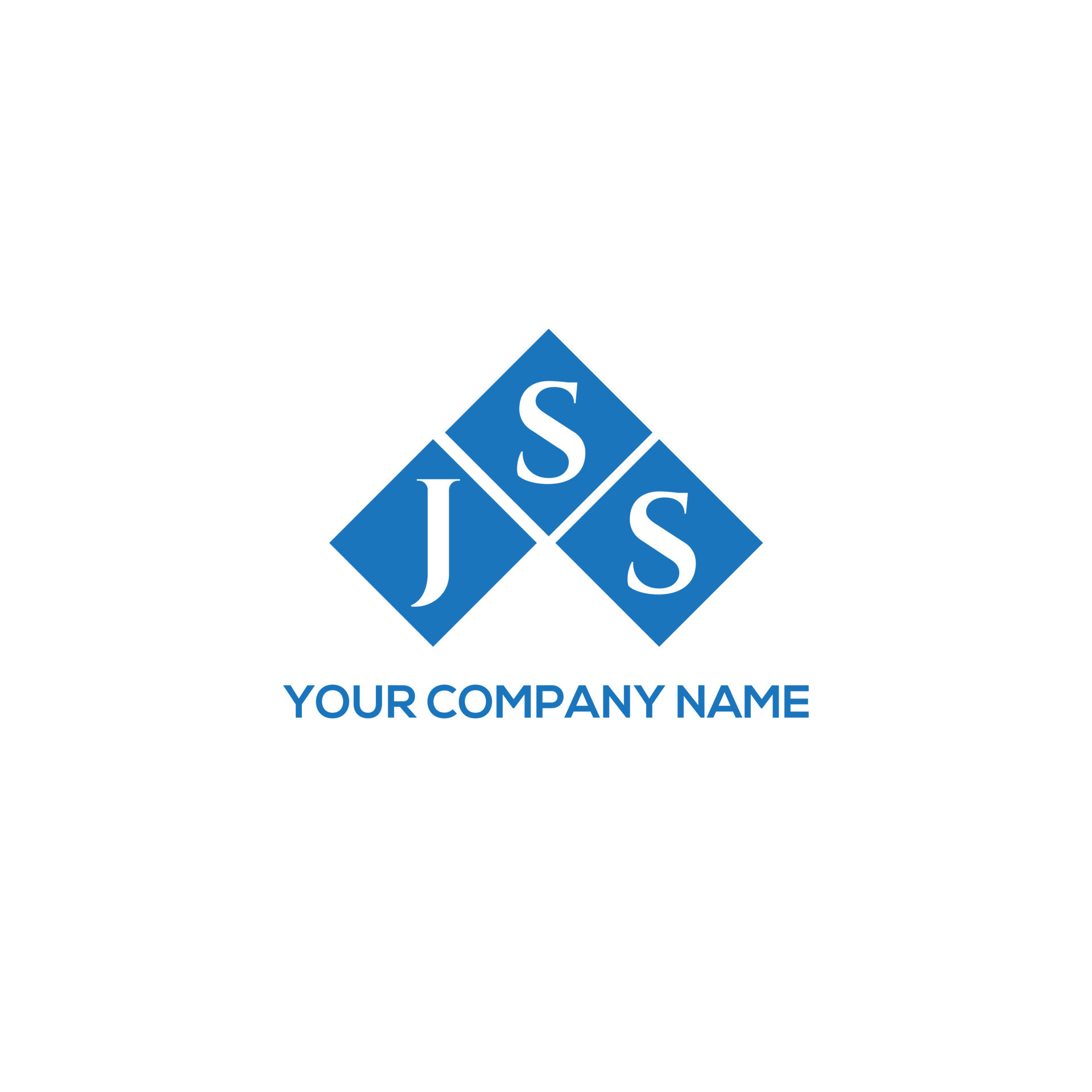 Jss Letter Logo Design On White Background Jss Creative Initials Letter Logo Concept Jss