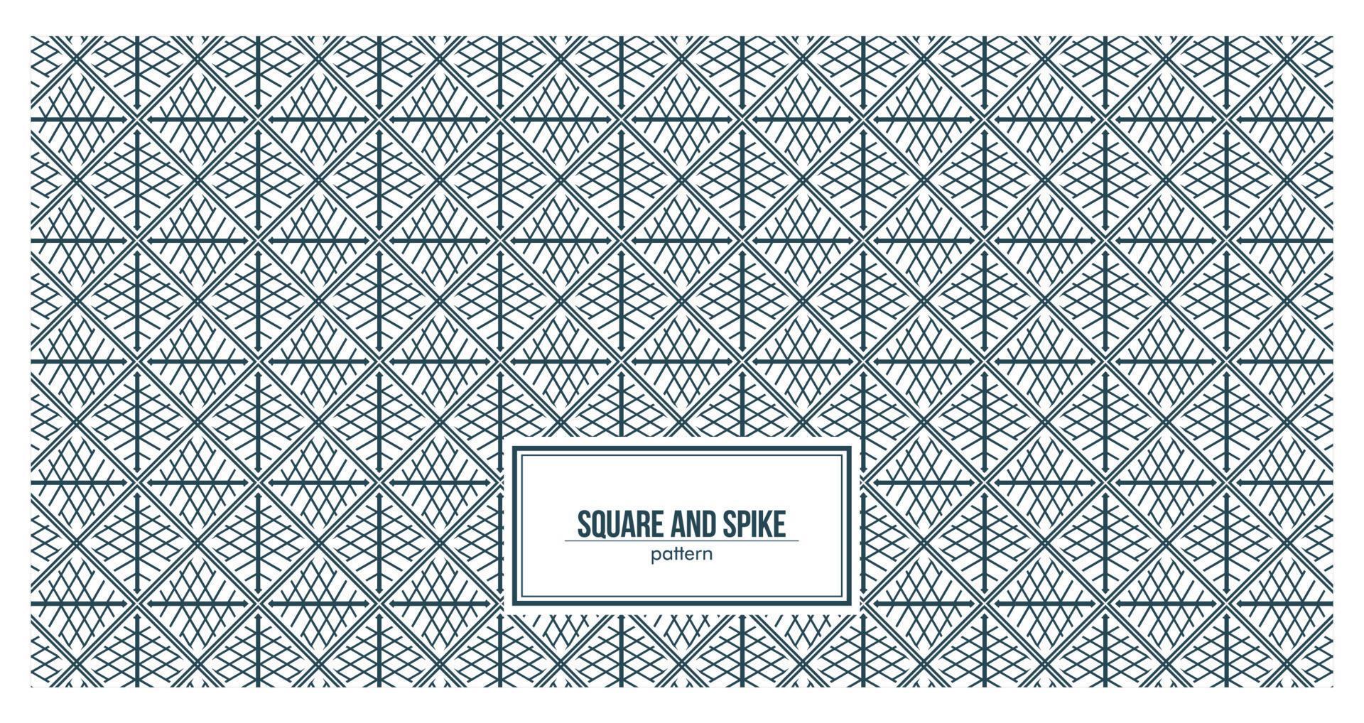 square pattern design combined with creative spike 7496734 Vector Art ...